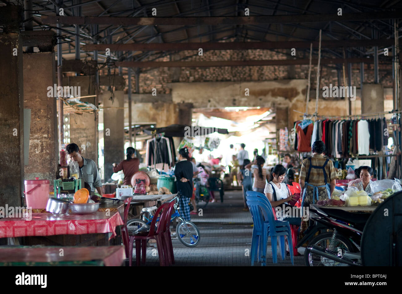 Old Market, Takeo, Cambodia Stock Photo - Alamy