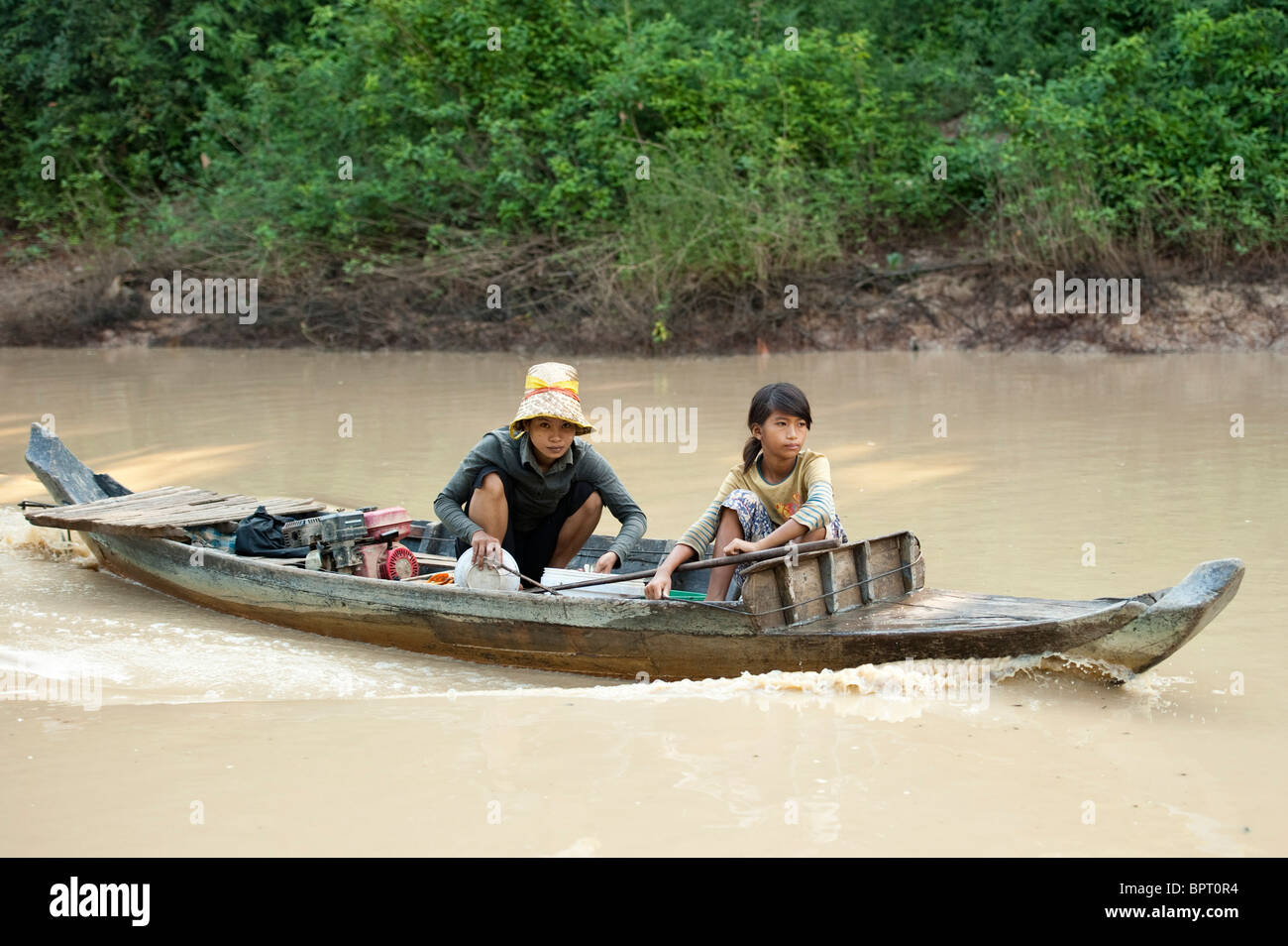 boat on Tonle Sap Lake near Siem Reap, Cambodia Stock Photo - Alamy
