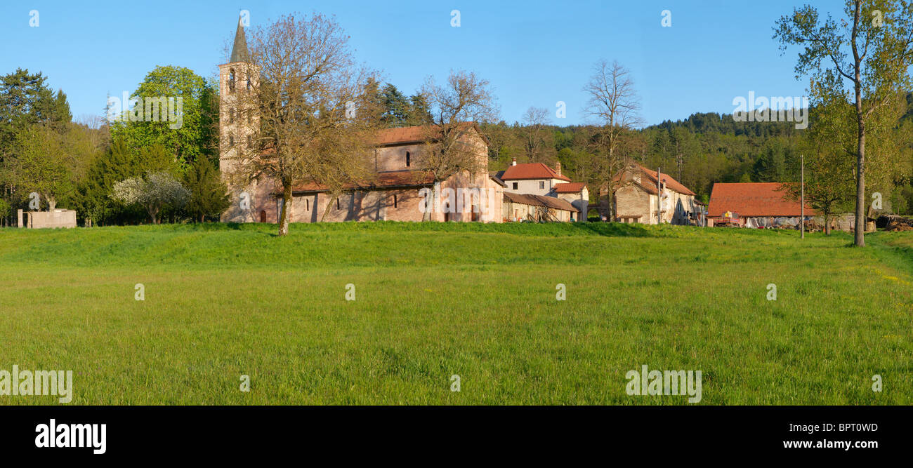The Abbey of Tiglieto - panoramic view of the Cistercian Abbey of ...