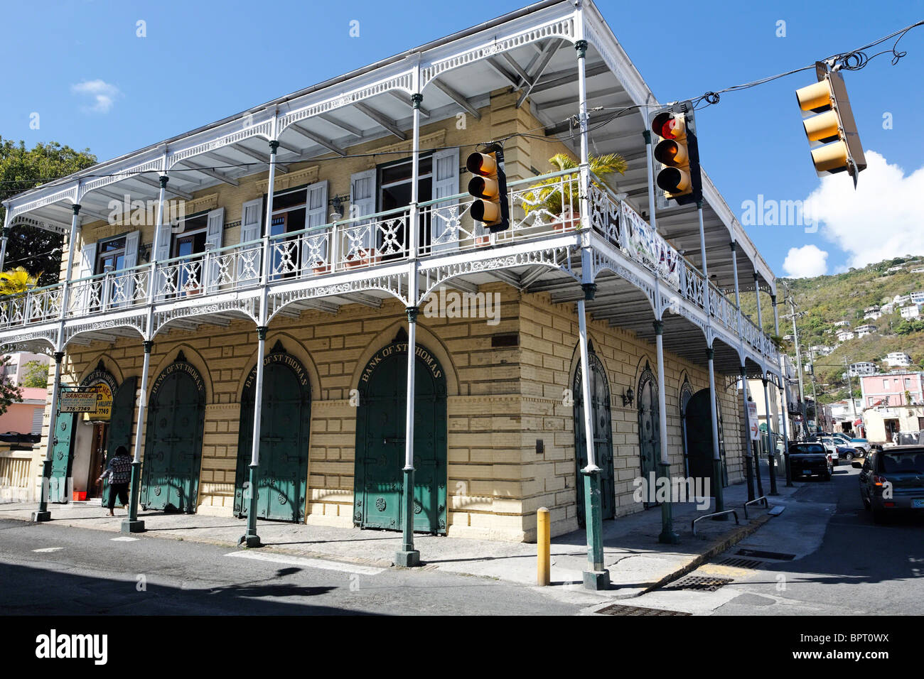 Traditional Colonial Building Exterior, Charlotte Amalie, St Thomas US ...