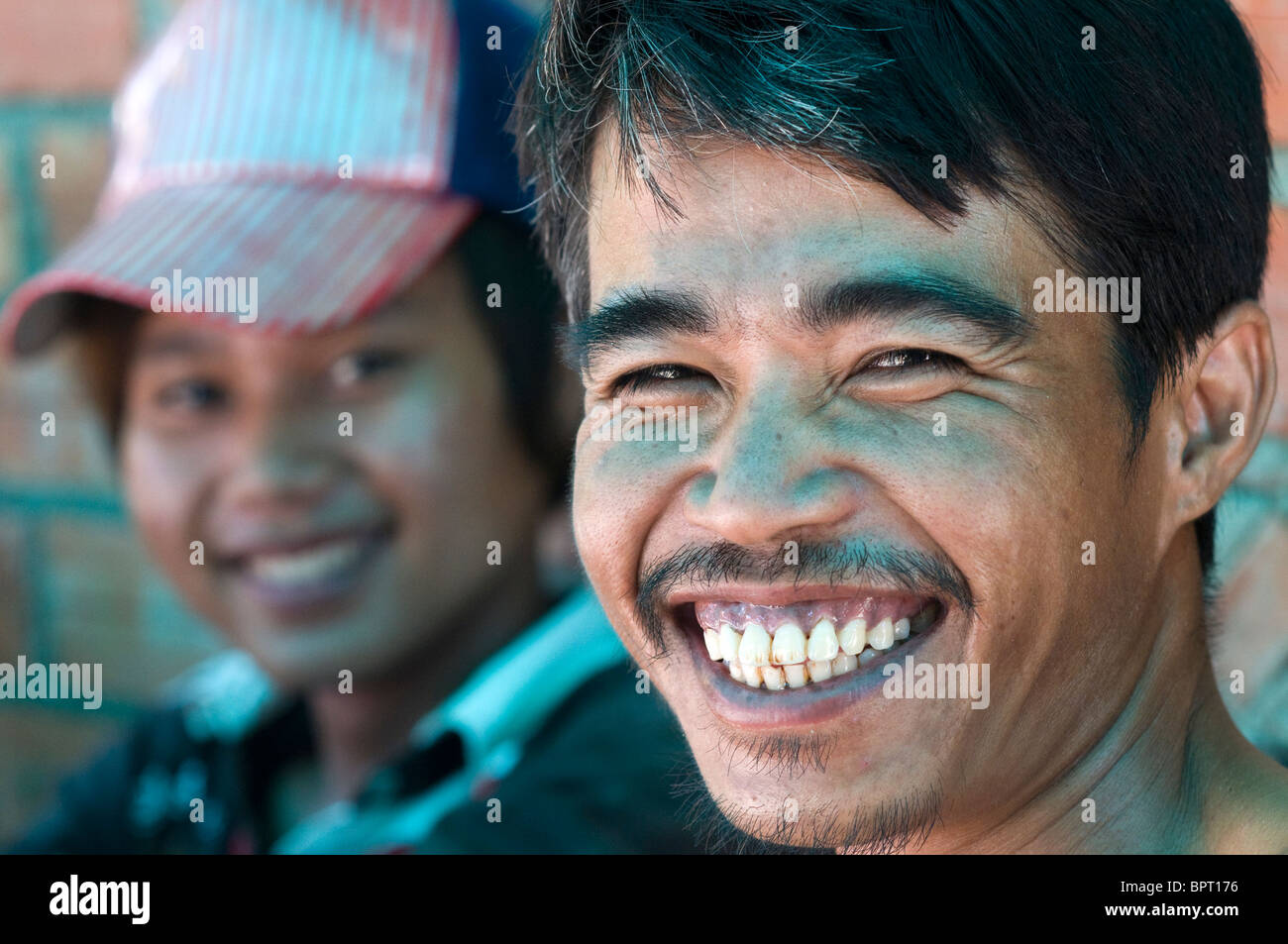 Workman, Sihanoukville, Cambodia Stock Photo - Alamy