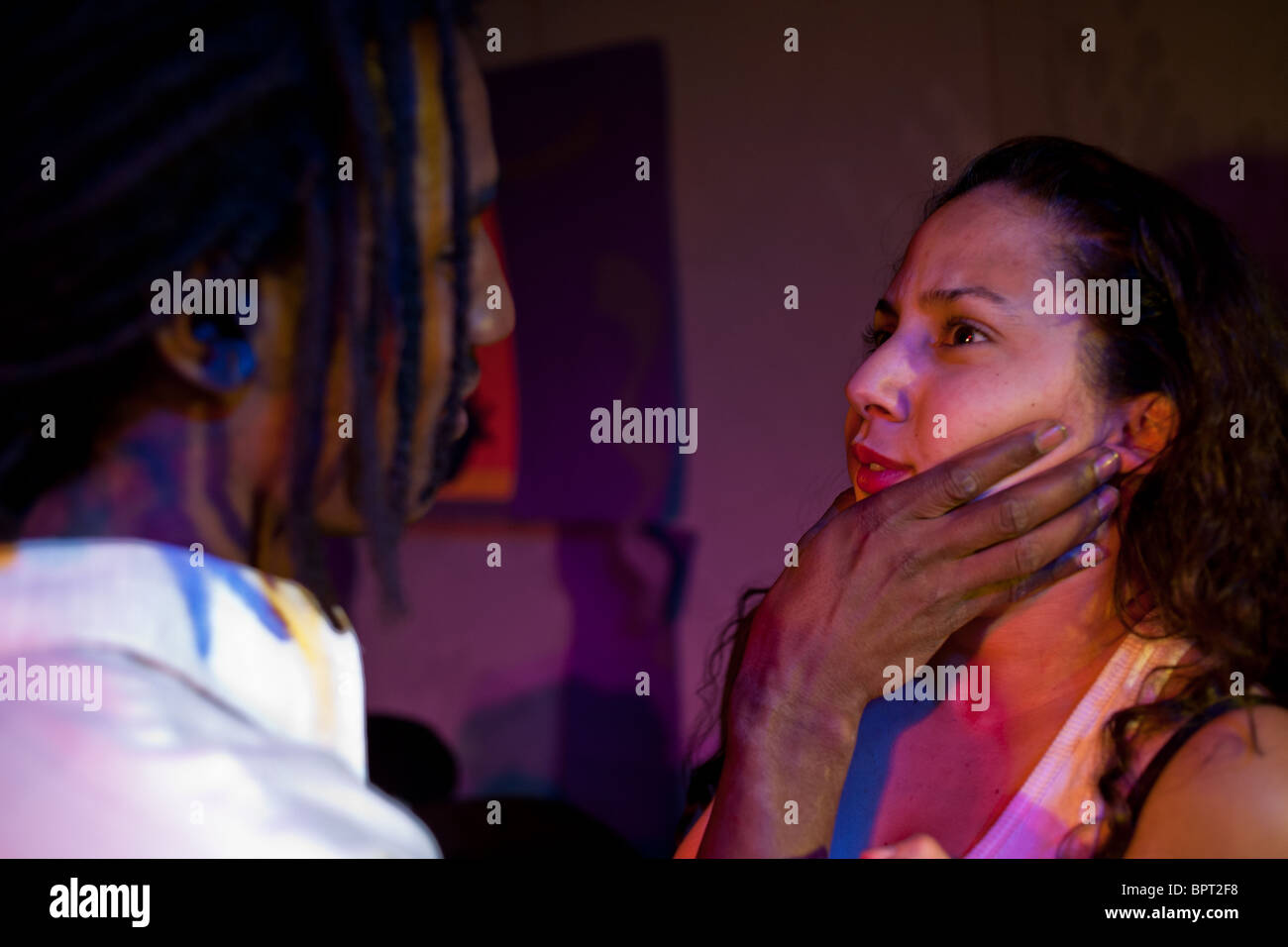 Martef Basement Theatre Actors Efrat Ifrach and Shagao Gethon performing Shattered Voices in ...