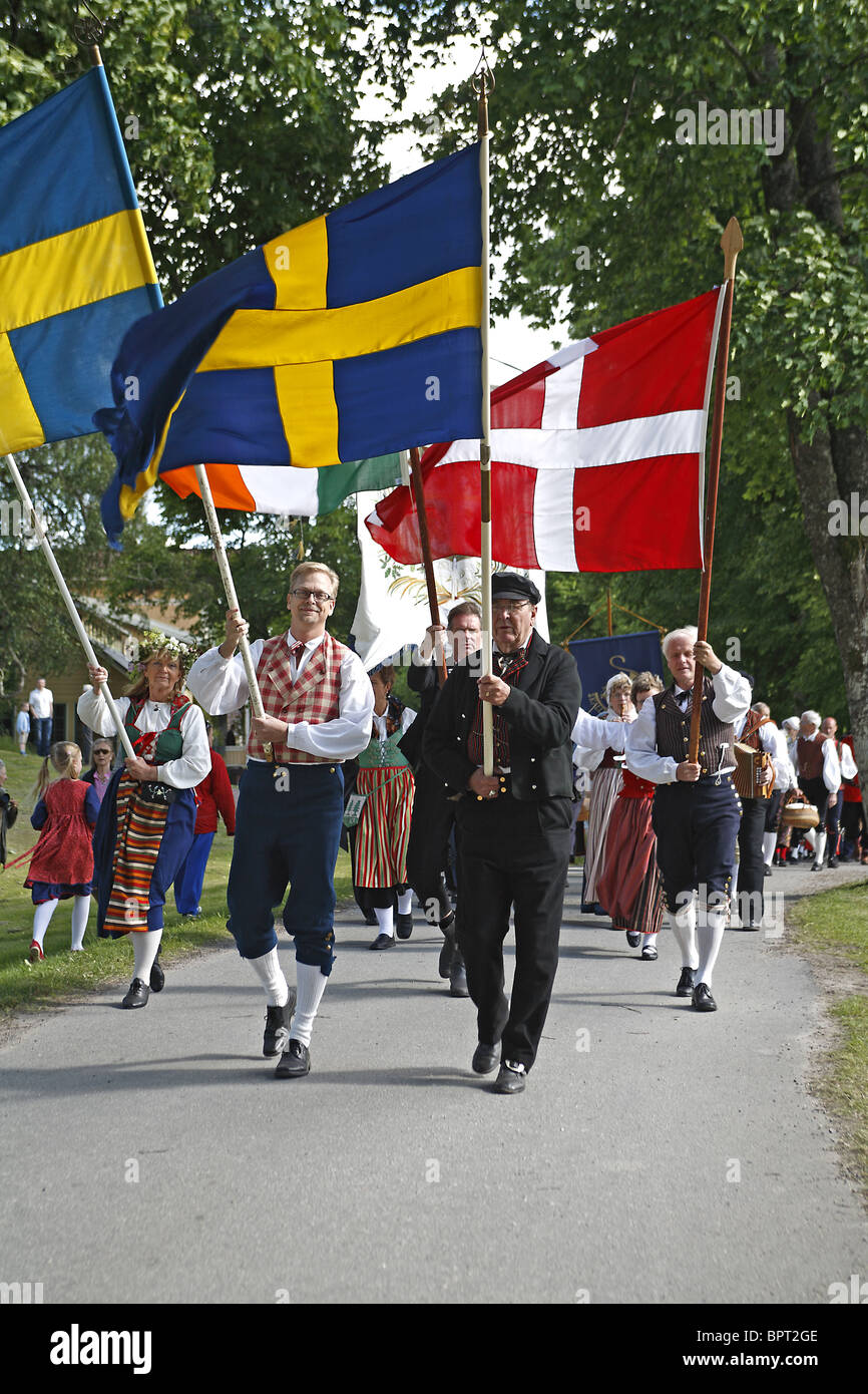 Midsummer day celebration in sweden hi-res stock photography and images ...