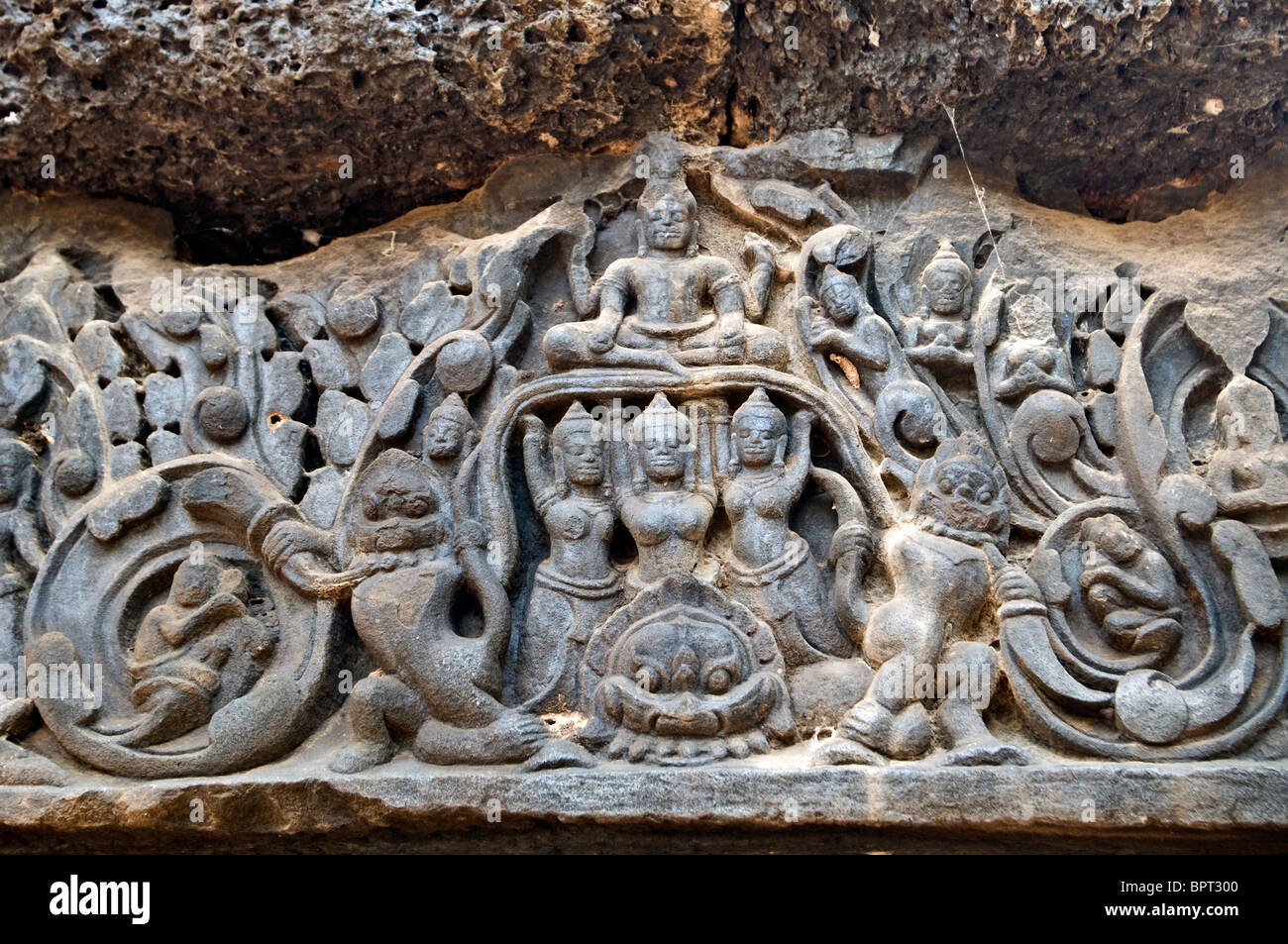 Ta Prohm temple ruins, Tonle Bati, Takeo, Cambodia Stock Photo - Alamy