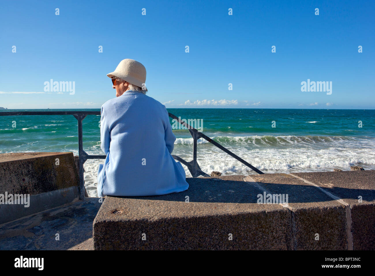 Sitting On The Sea Wall High Resolution Stock Photography and Images ...