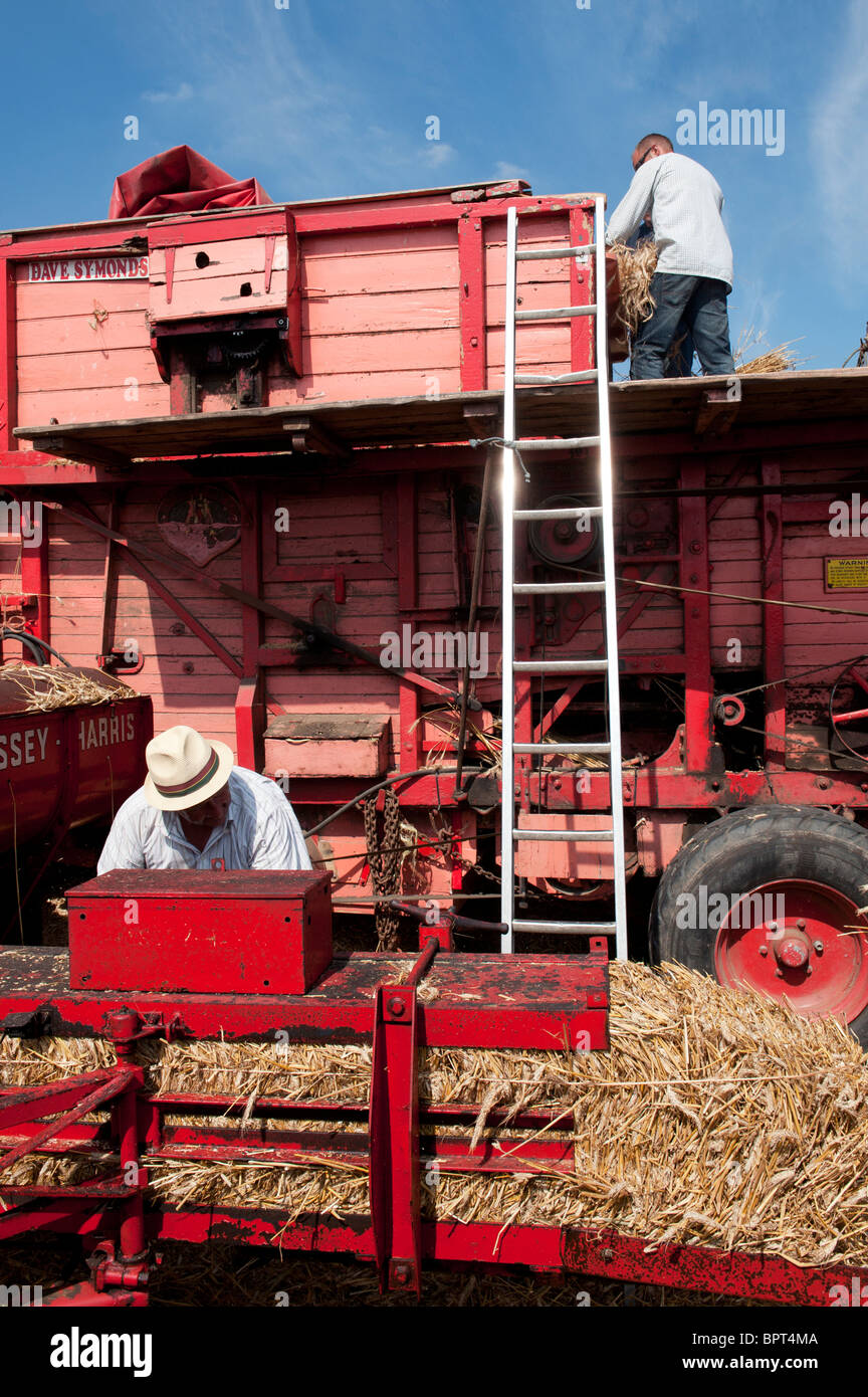 Vintage agricultural threshing machine hi-res stock photography and ...