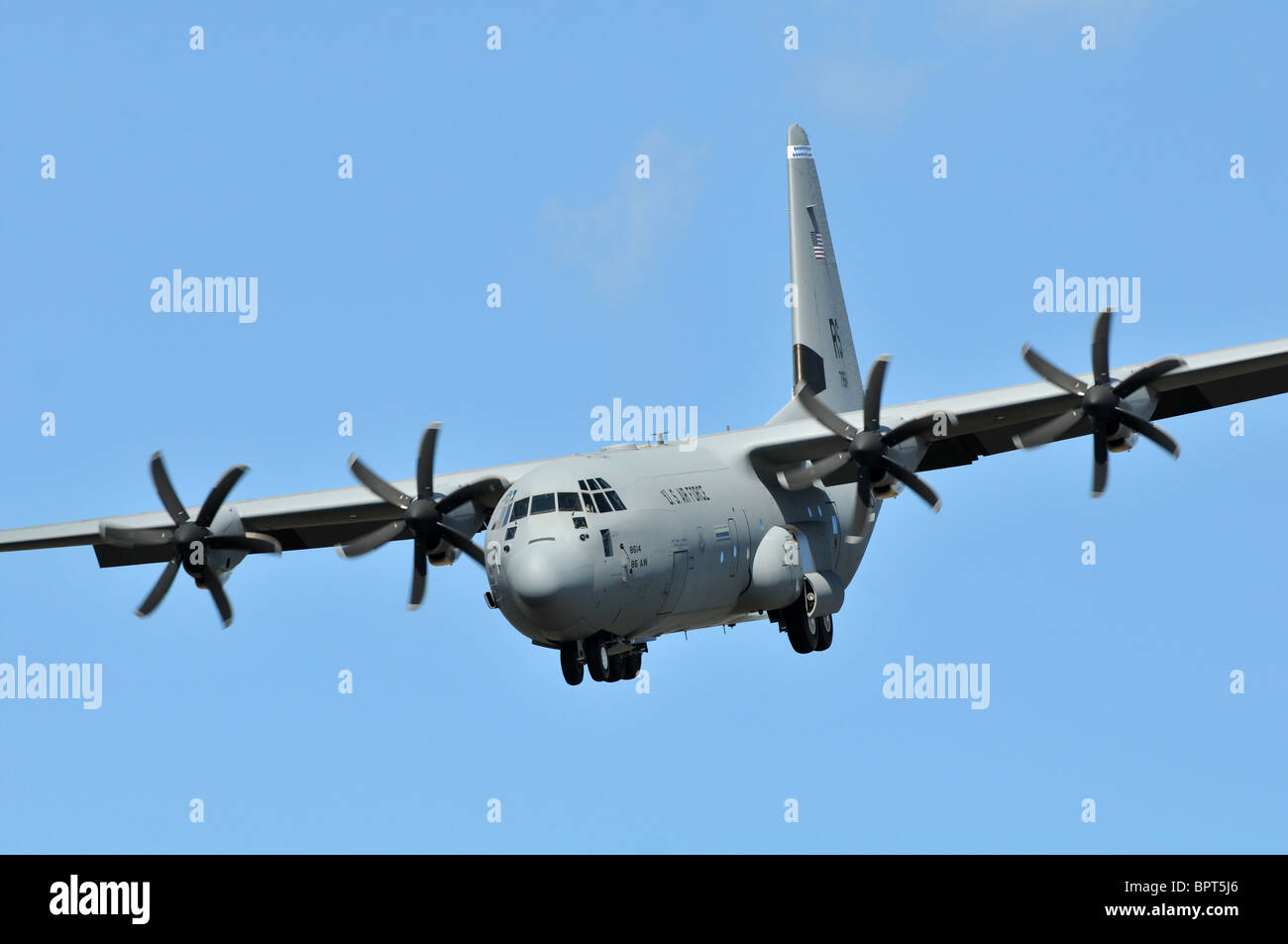 Lockheed C-130 Hercules military transport plane Stock Photo - Alamy