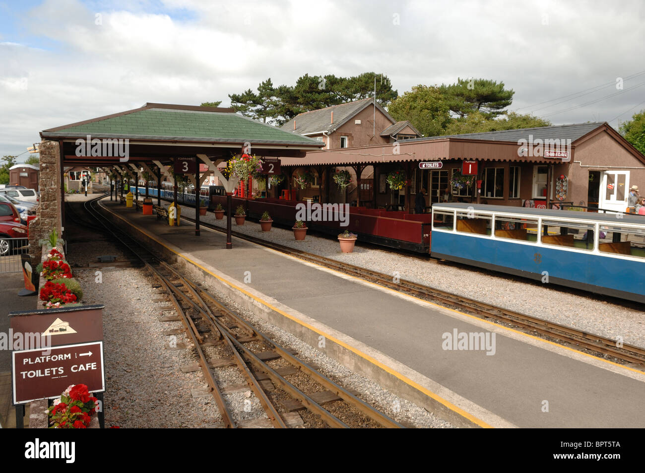 Ravenglass and Eskdale narrow gauge railway in Cumbria England Stock ...