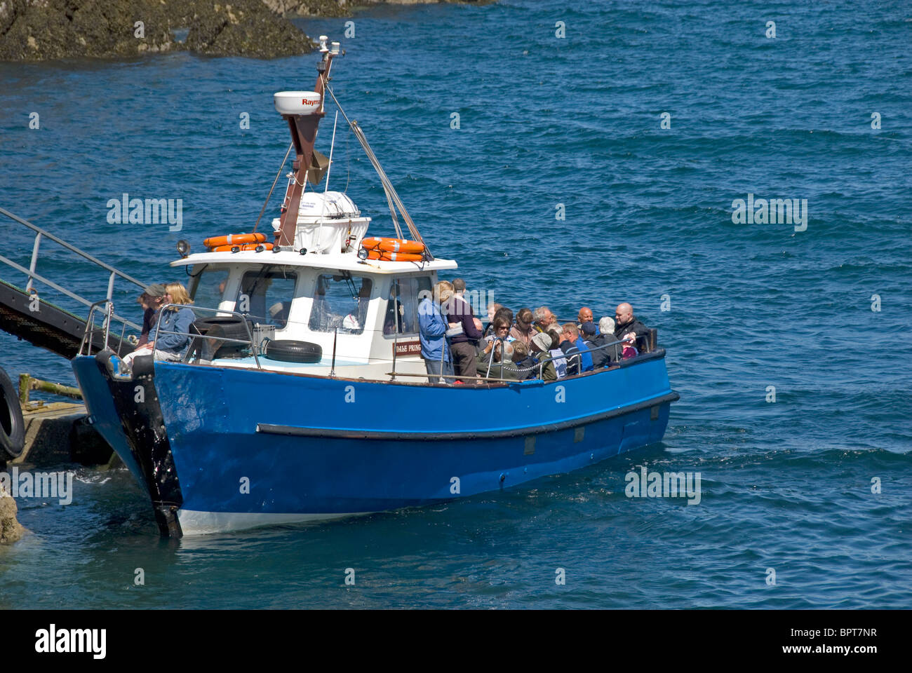 Small blue boat hi-res stock photography and images - Alamy