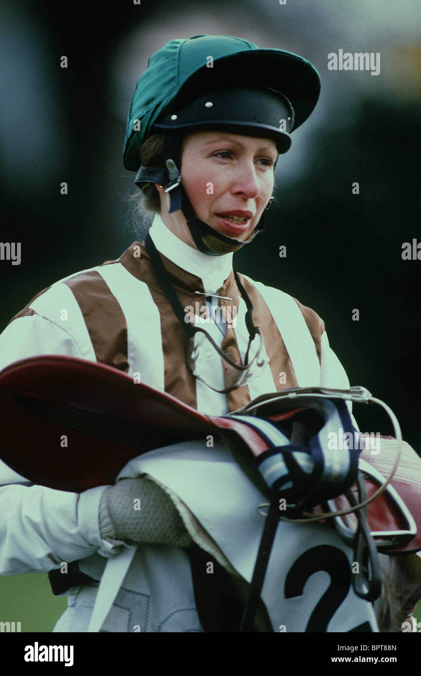 PRINCESS ANNE AS JOCKEY 18 May 1985 Stock Photo - Alamy