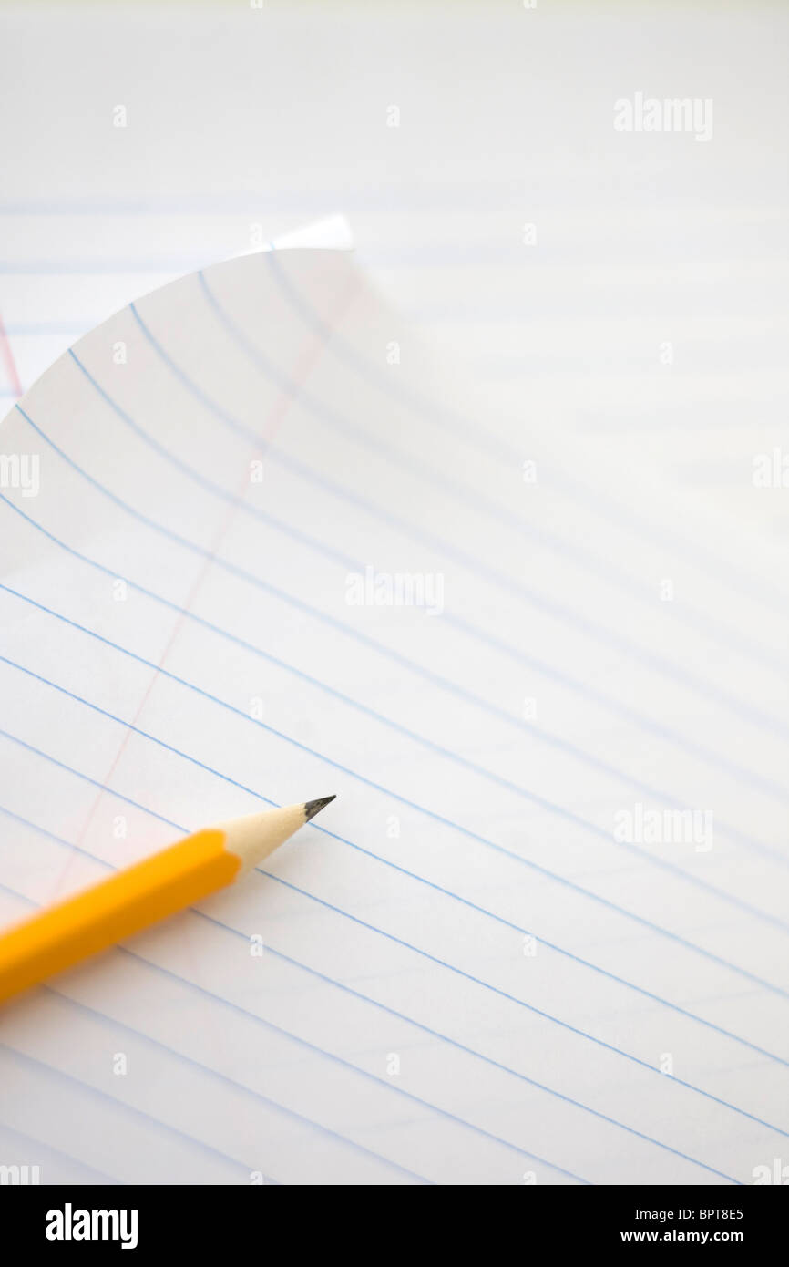 Pencil And Lined Paper