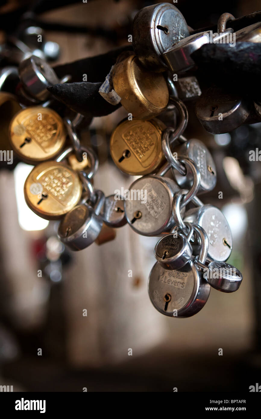indian locks in the sri ranganathaswamy temple Stock Photo - Alamy