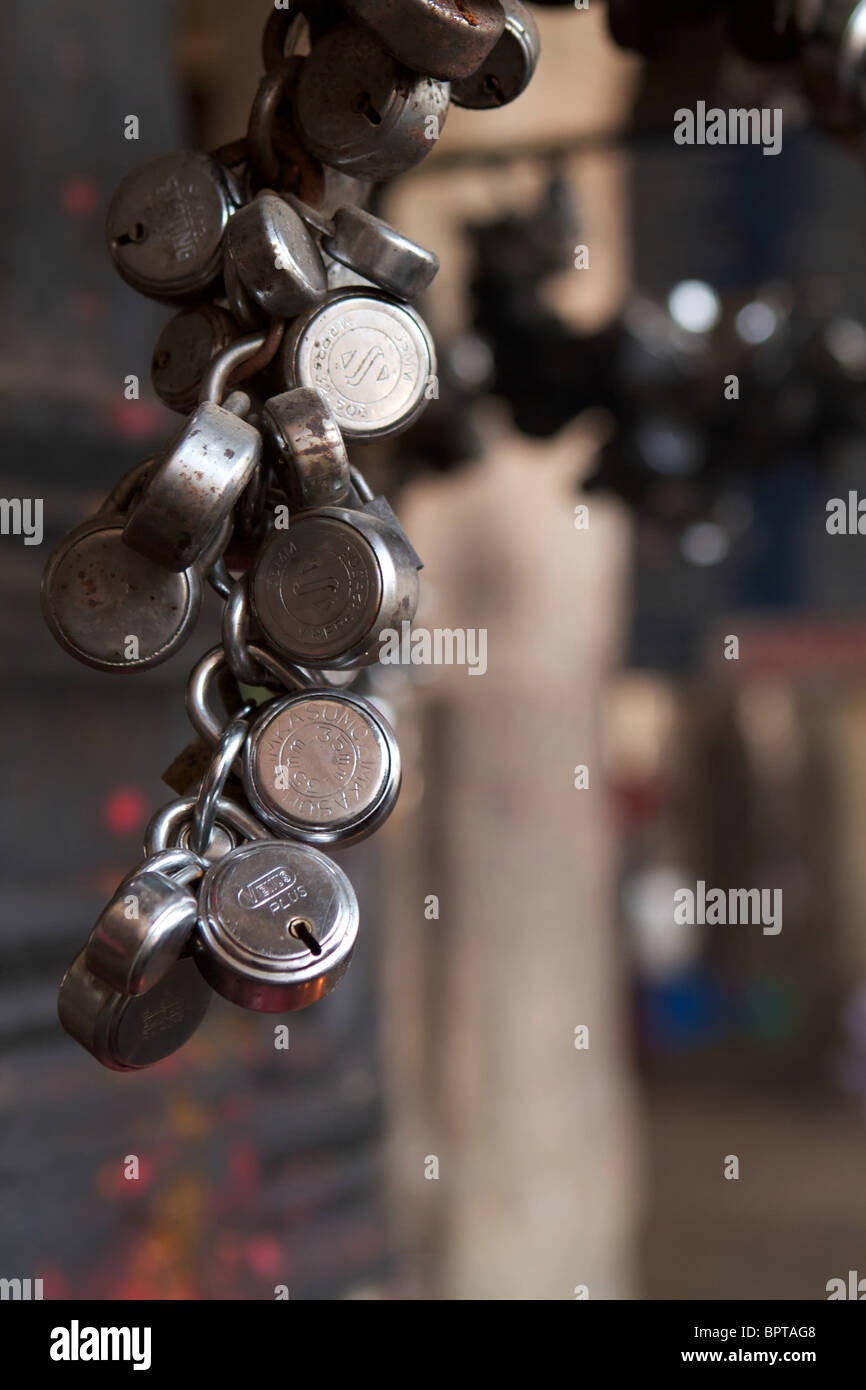 indian locks in the sri ranganathaswamy temple Stock Photo - Alamy