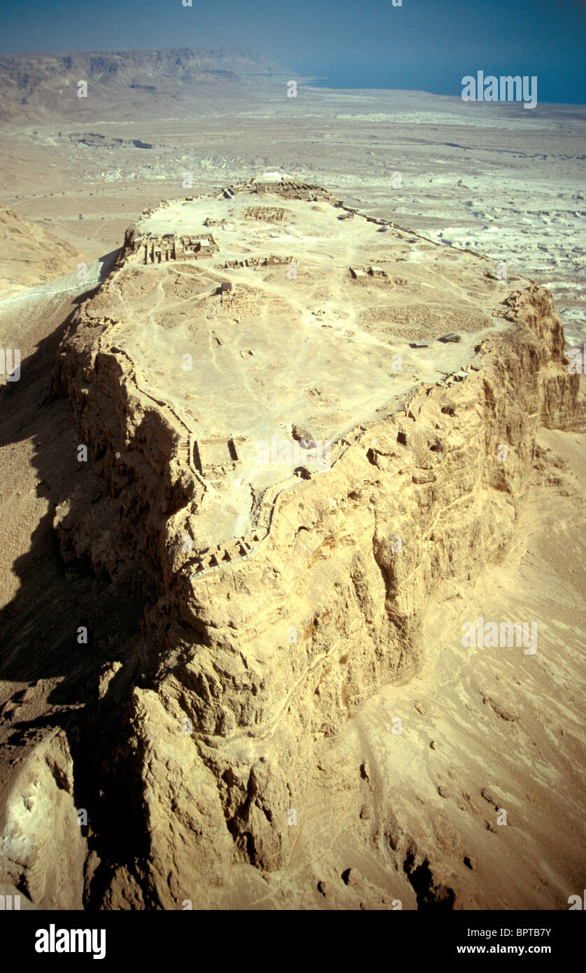 Israel, an aerial view of Masada Stock Photo - Alamy