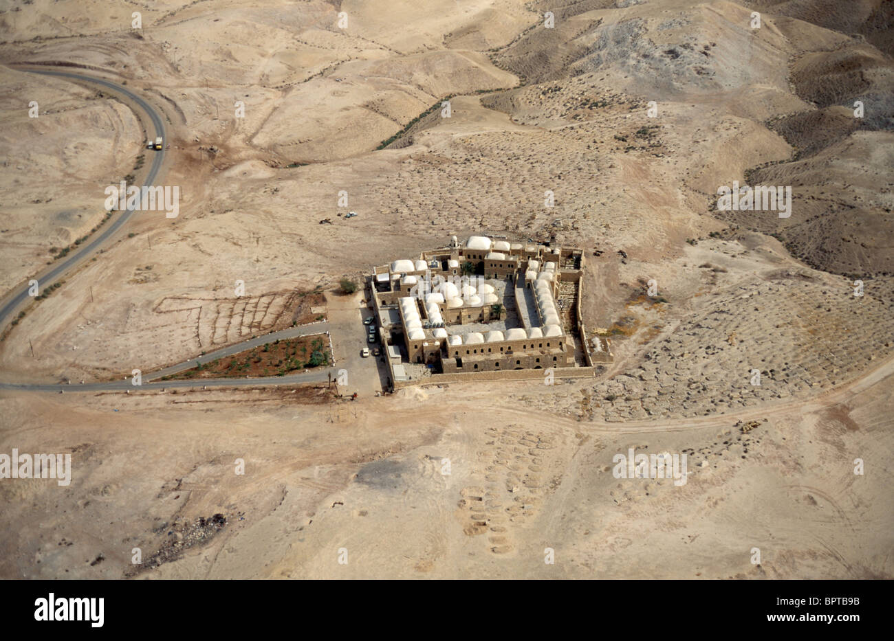 An aerial view of Nabi Musa in the Judean Desert Stock Photo - Alamy