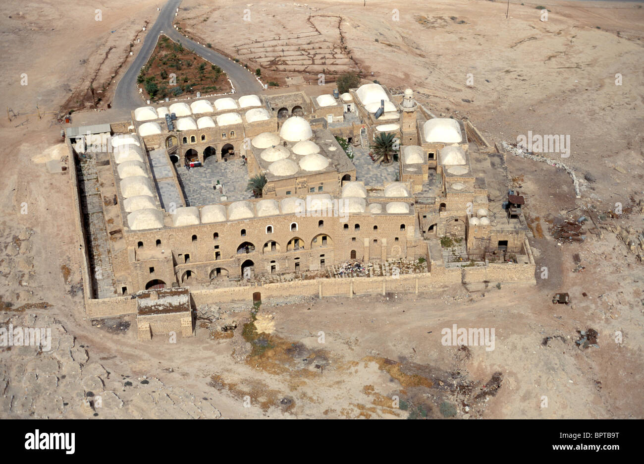 An aerial view of Nabi Musa in the Judean Desert Stock Photo - Alamy