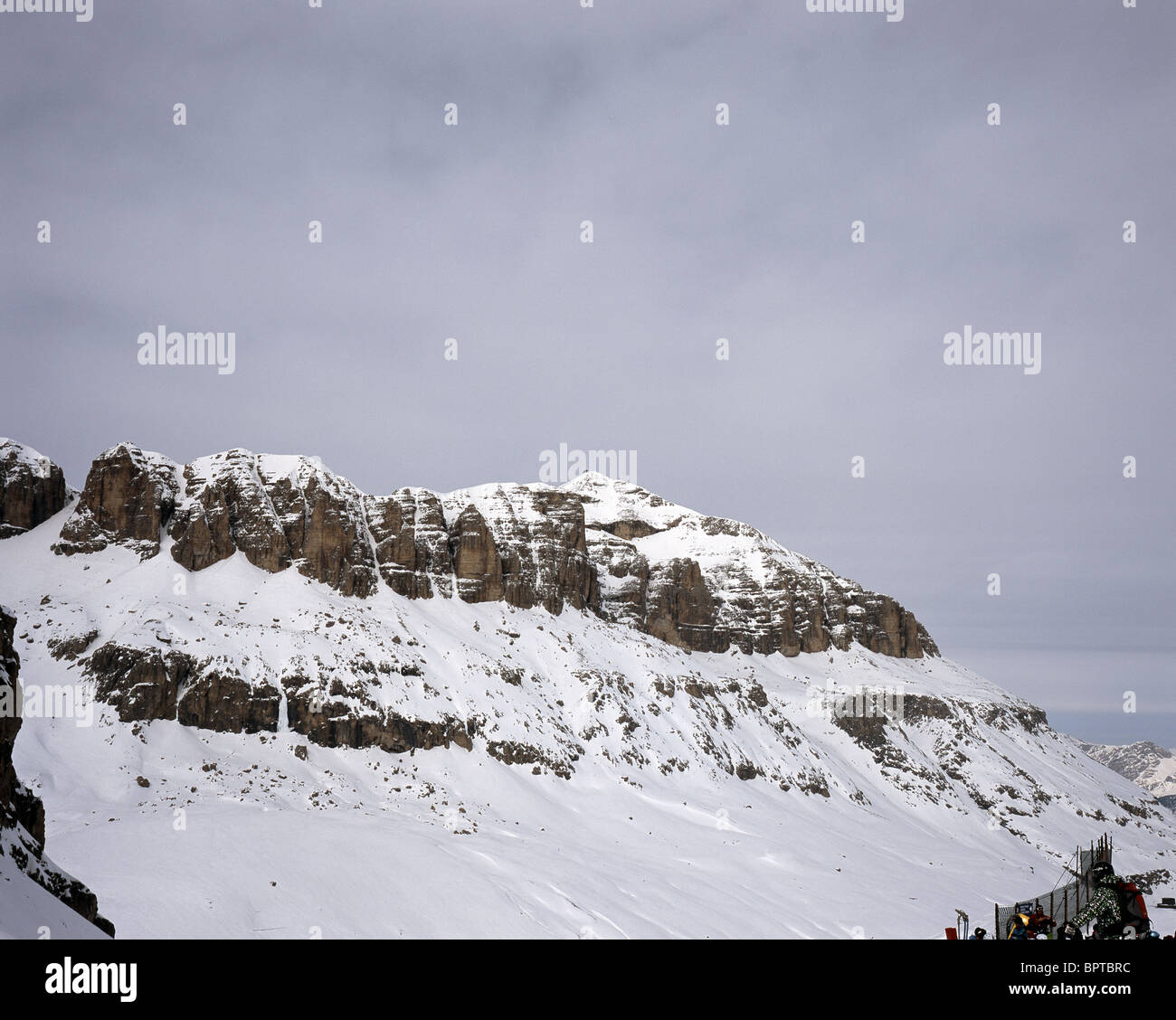 Gruppo Sella, Sella Gruppe, Piz Boe from Porta Vescovo above Arraba ...