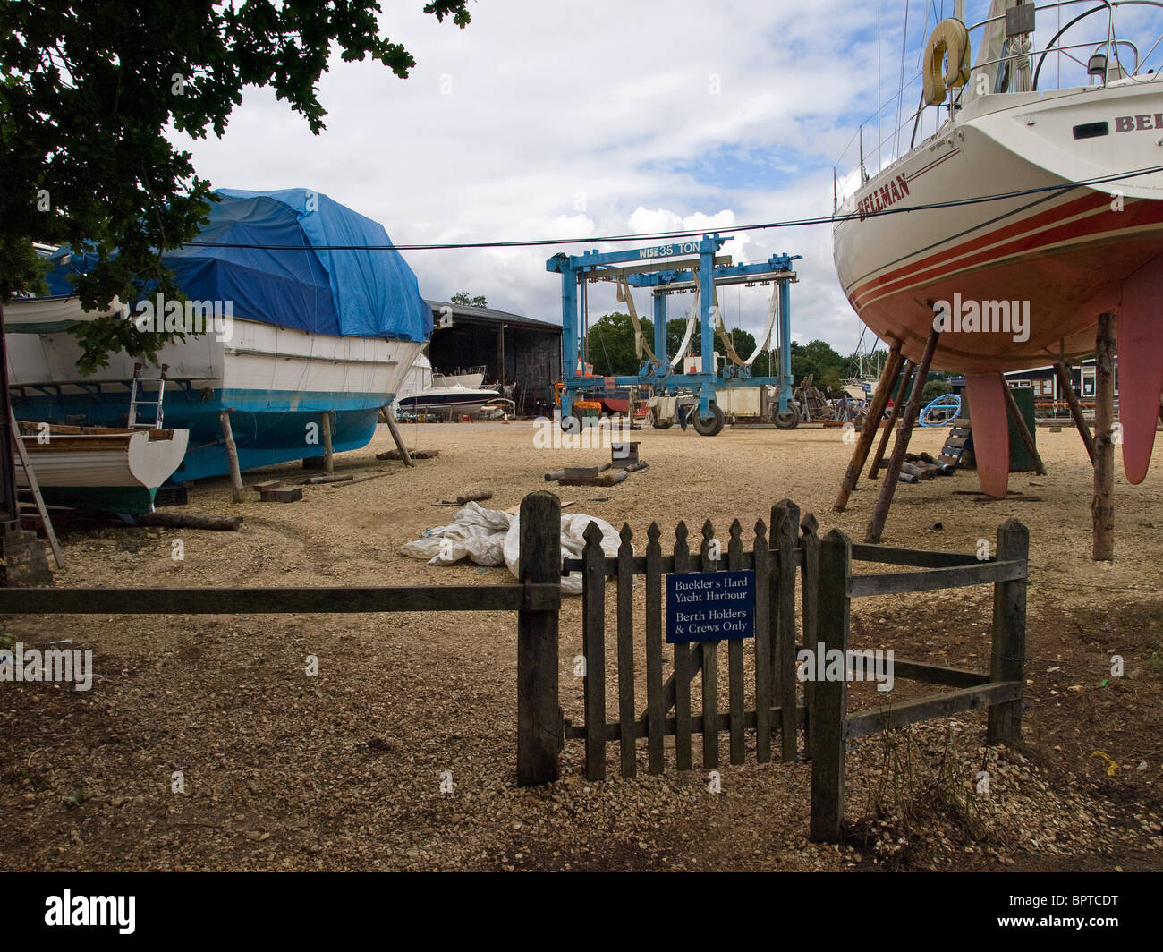 Buckler's Hard Boatyard on the Beaulieu River Hampshire England UK ...