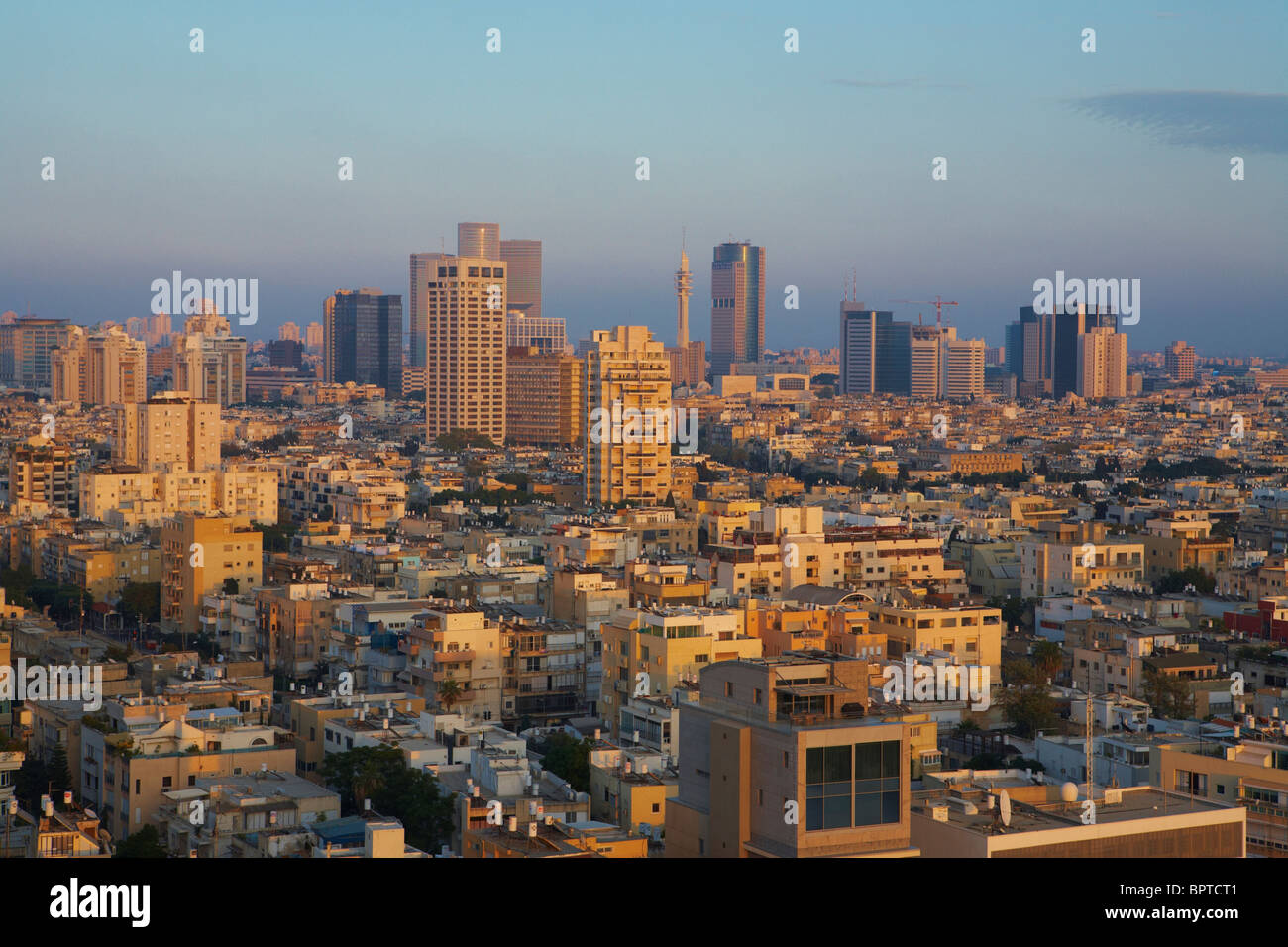 Tel-Aviv Skyline at summer evening Stock Photo - Alamy