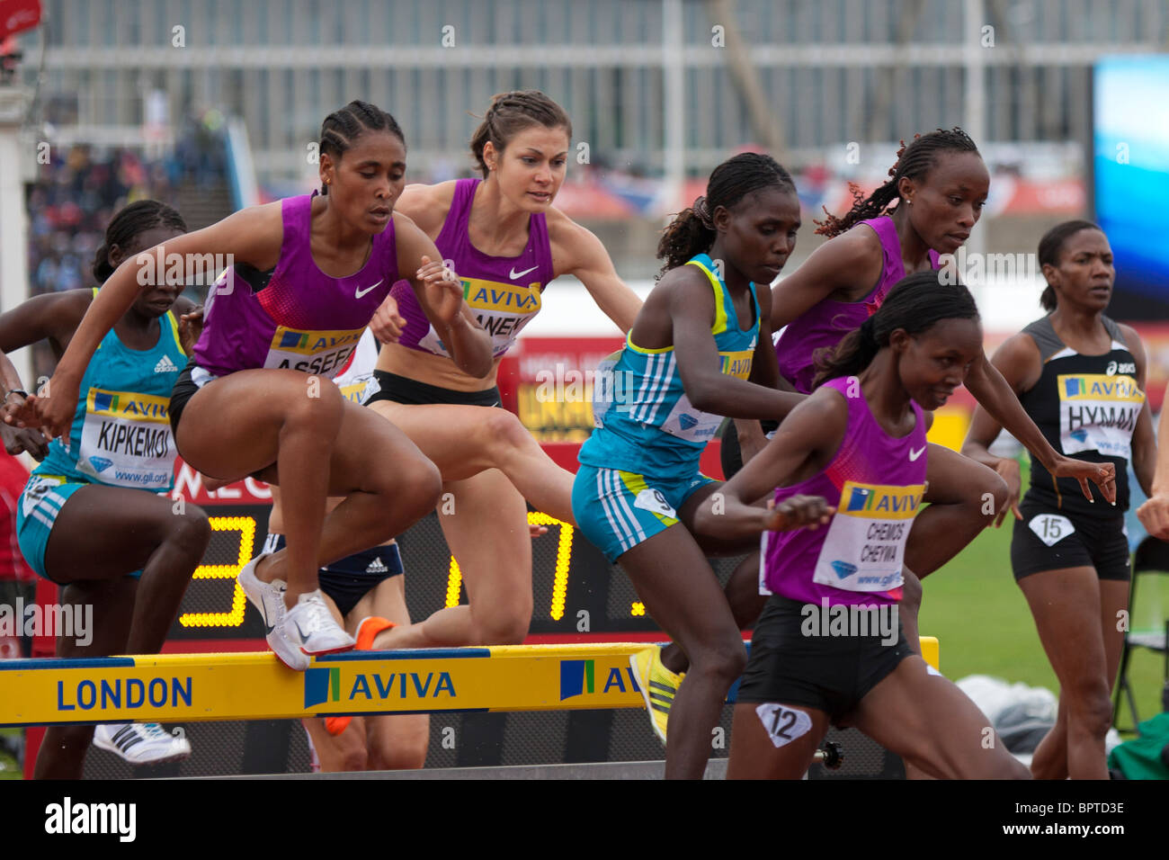 3000m Steeplechase women's race at Aviva London Grand Prix, Crystal ...