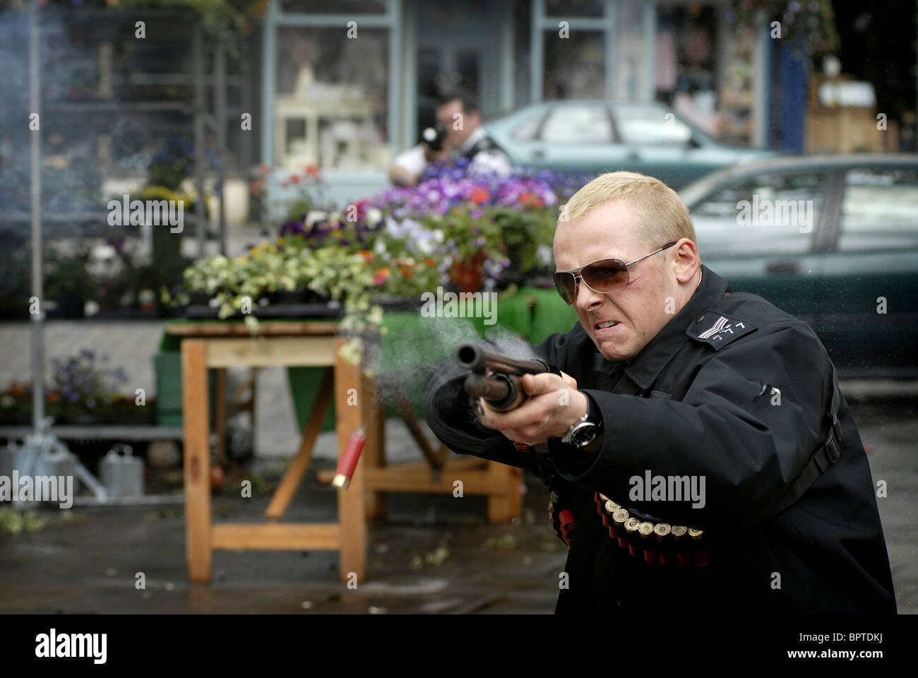Simon Pegg Hot Fuzz 2007 High Resolution Stock Photography and Images ...