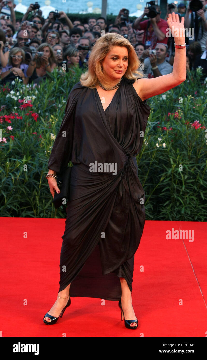 CATHERINE DENEUVE POTICHE PREMIERE. 67TH VENICE FILM FESTIVAL VENICE ...