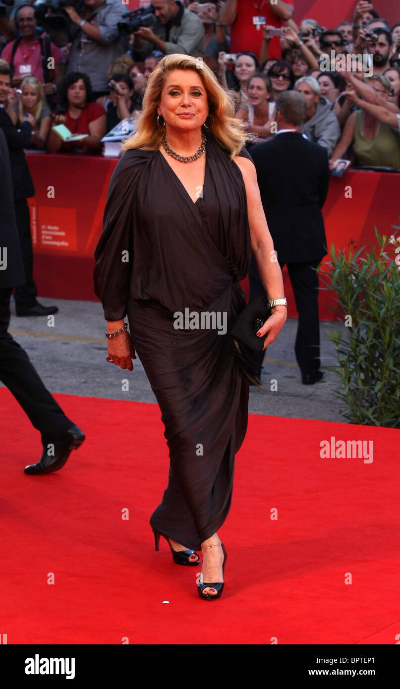 CATHERINE DENEUVE POTICHE PREMIERE. 67TH VENICE FILM FESTIVAL VENICE ...