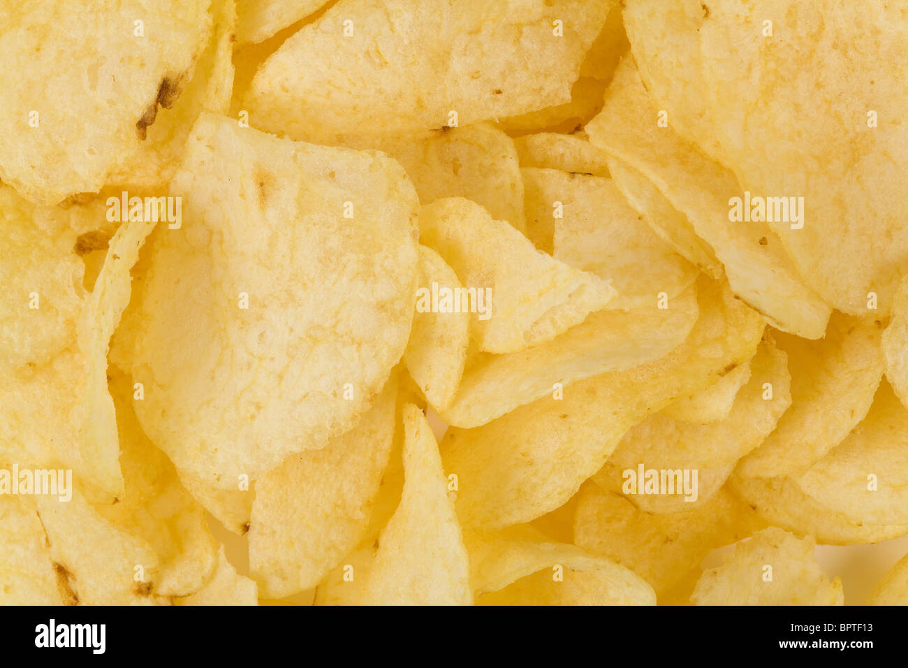 Potato Chips close up shot Stock Photo - Alamy