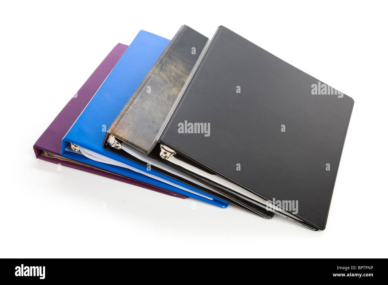 file folder, Ring Binder, with white background Stock Photo - Alamy