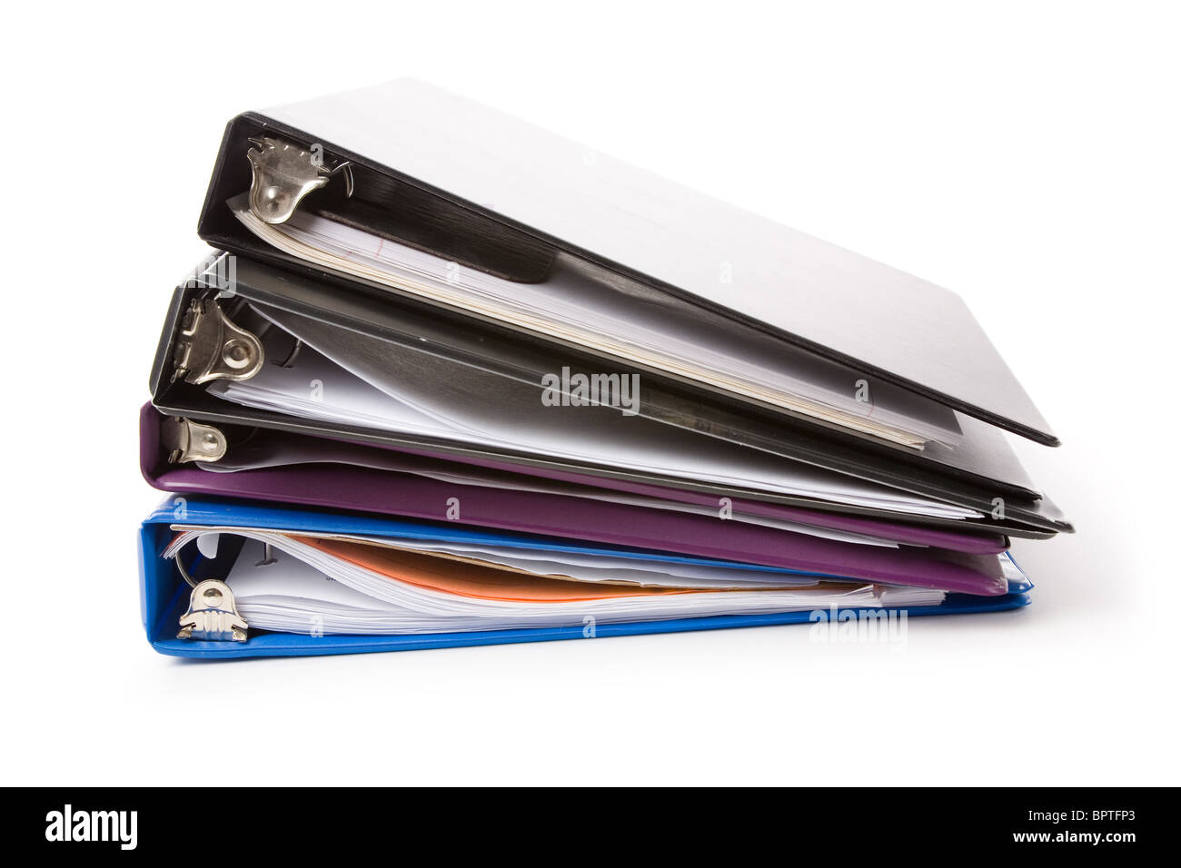 file folder, Ring Binder, with white background Stock Photo - Alamy