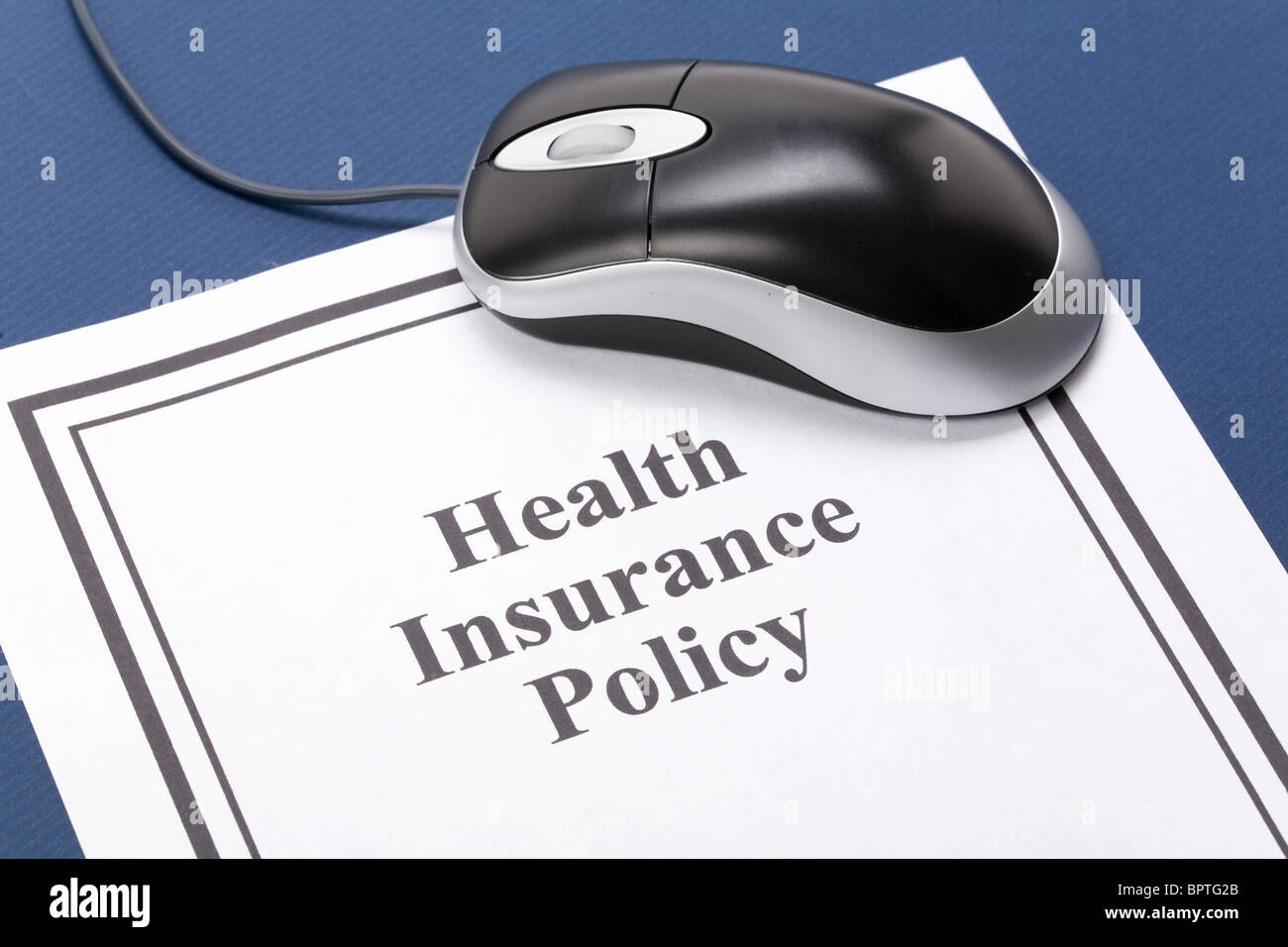 Document of Health Insurance Policy for background Stock Photo - Alamy