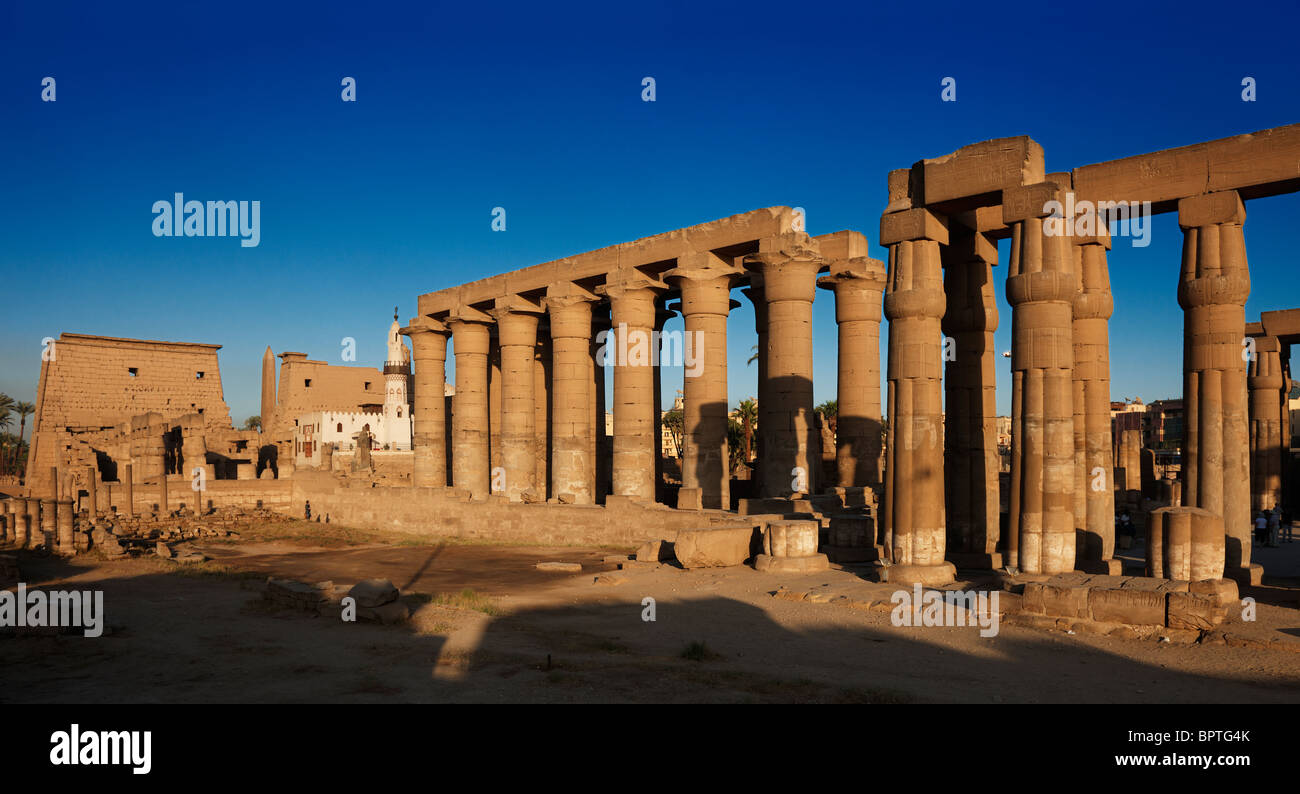 temple of Luxor, Thebes, Egypt, Arabia, Africa Stock Photo - Alamy
