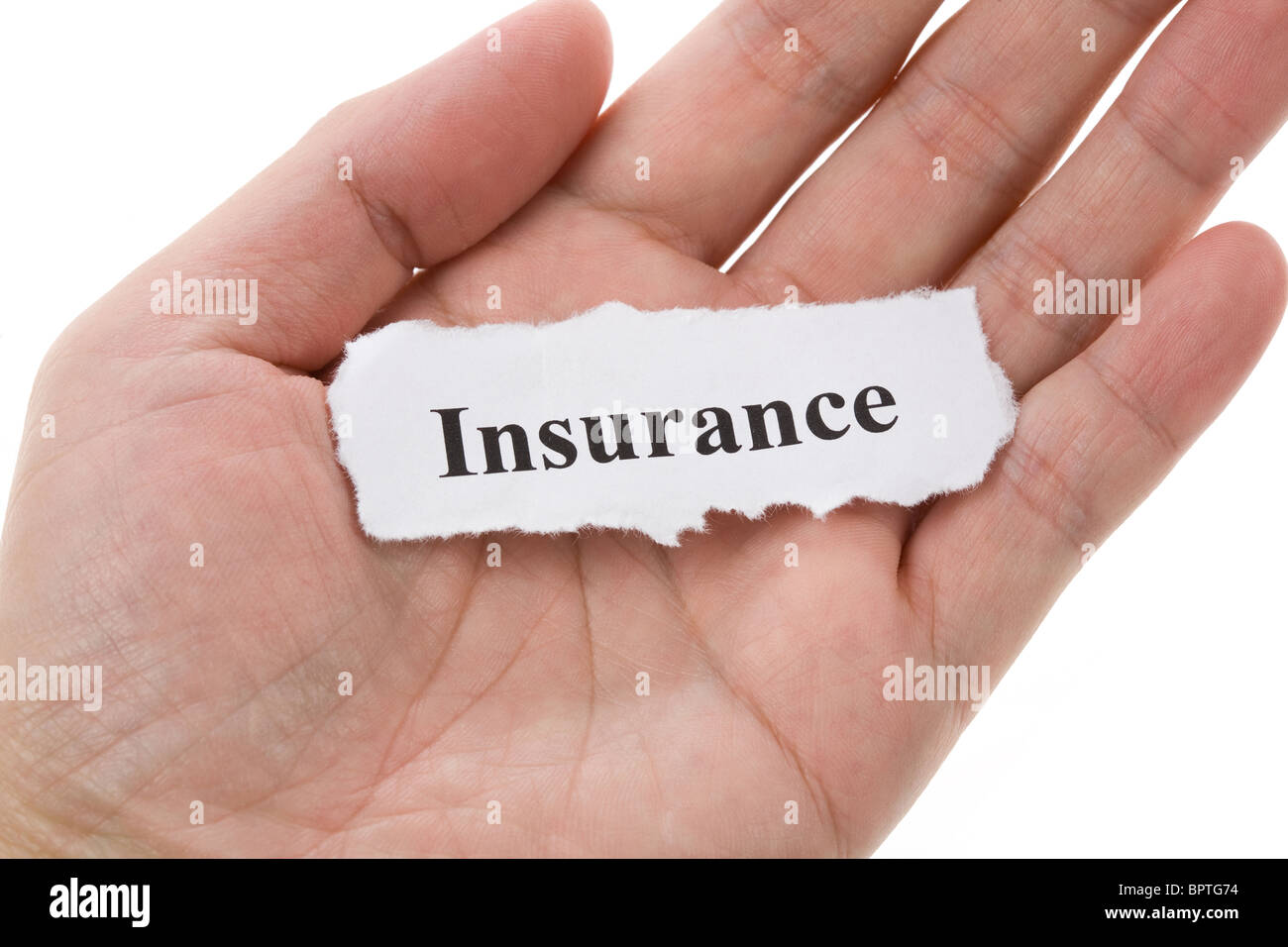 Headline of Insurance, Life; Health, car, travel, for background Stock ...