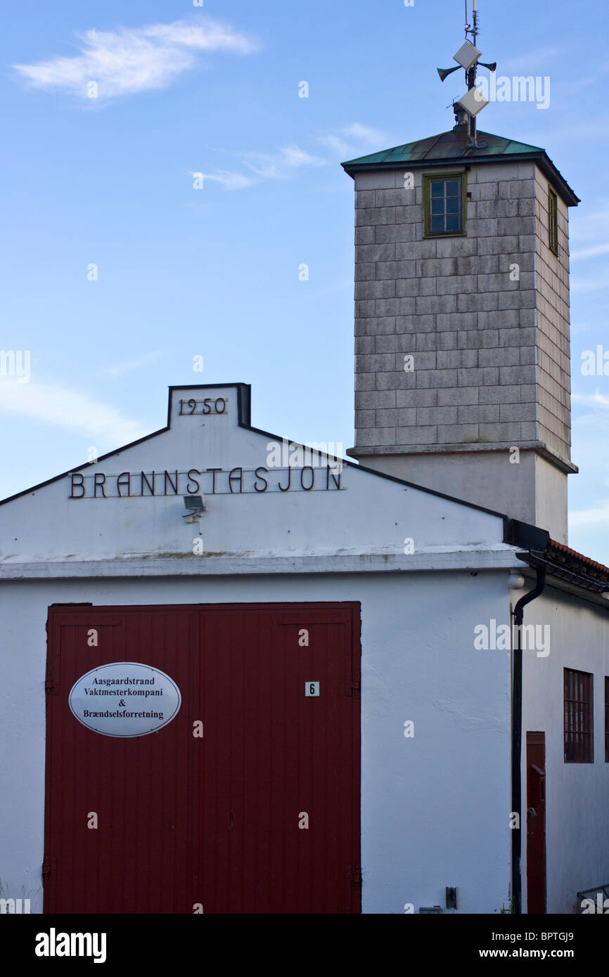 The local fire station in Asgardstrand, Norway Stock Photo - Alamy