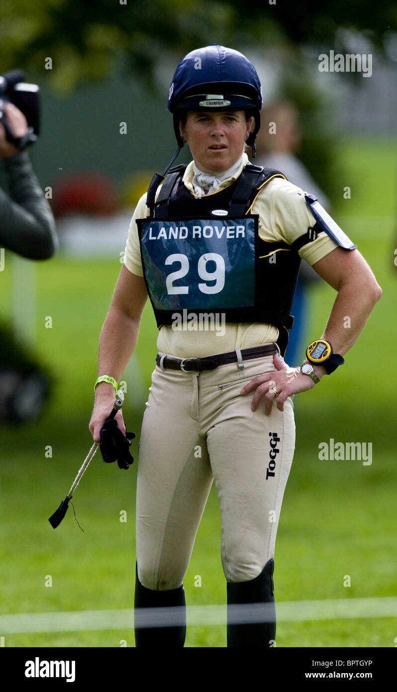 Pippa Funnell event rider at the 2010 Land Rover Burghley Horse Trials ...