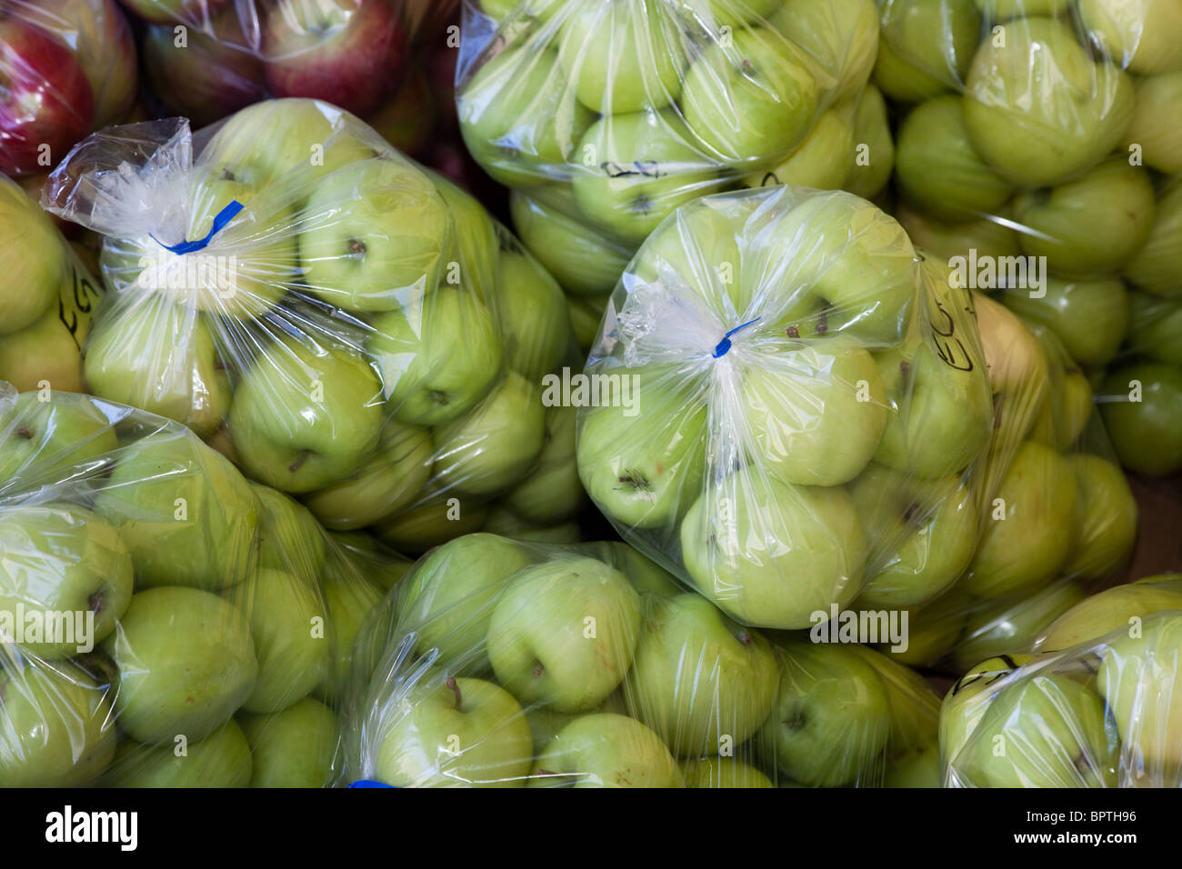 Bag of Apple close up for background Stock Photo - Alamy