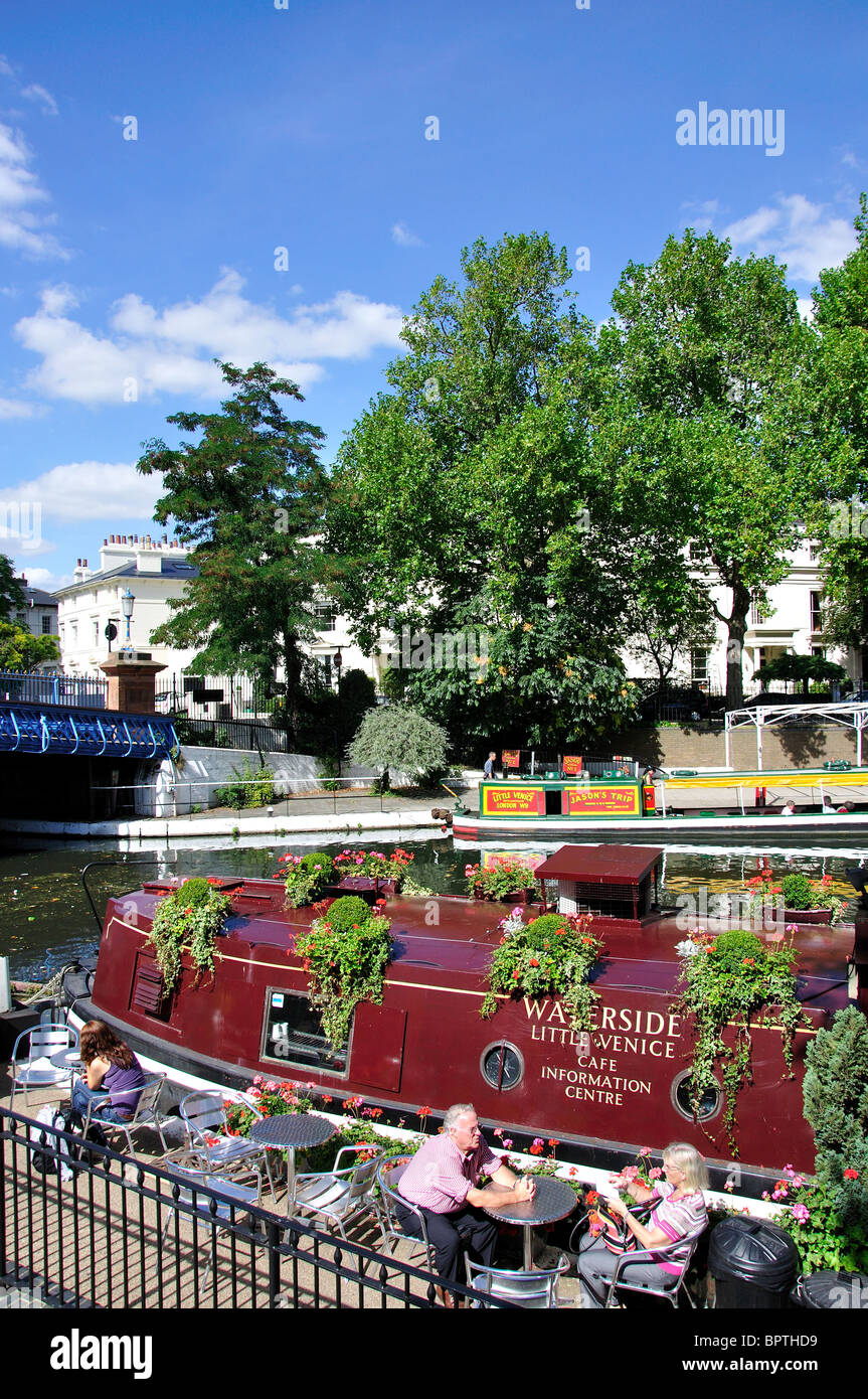 Waterside cafe, Little Venice, Maida Vale, City of Westminster, Greater ...