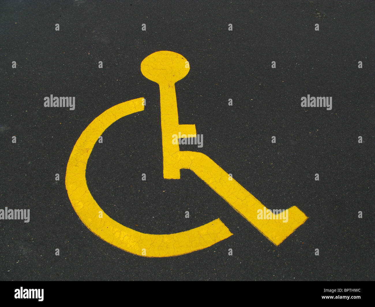 Yellow Wheelchair Sign High Resolution Stock Photography and Images - Alamy