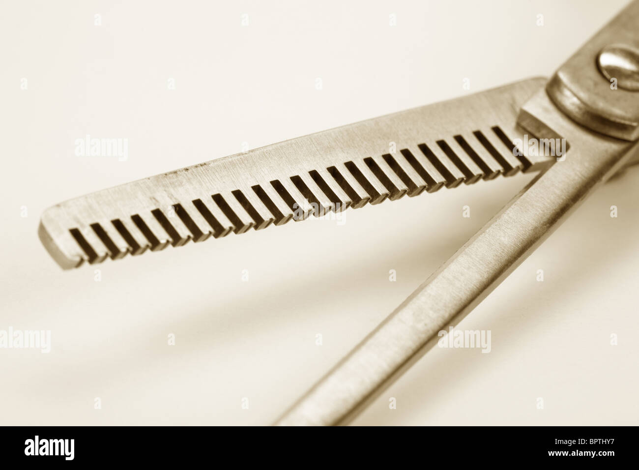 Hair thinning scissors hi-res stock photography and images - Alamy