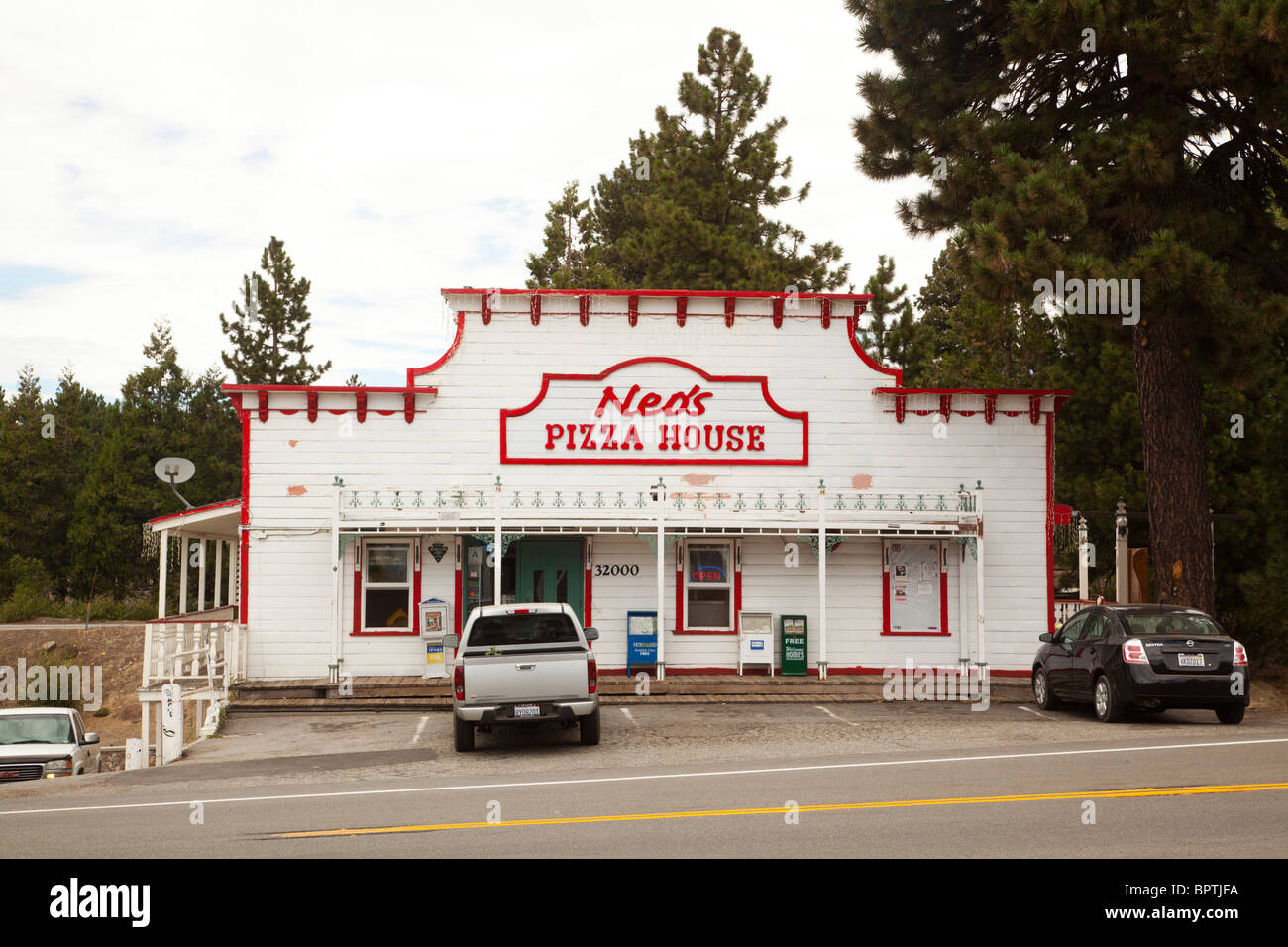 Town of Running Springs, near Lake Arrowhead, San Bernardino Mountains ...