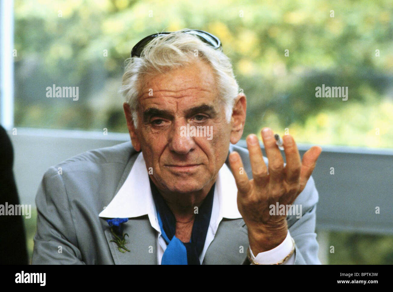 Leonard Bernstein Composer Portrait High Resolution Stock Photography ...