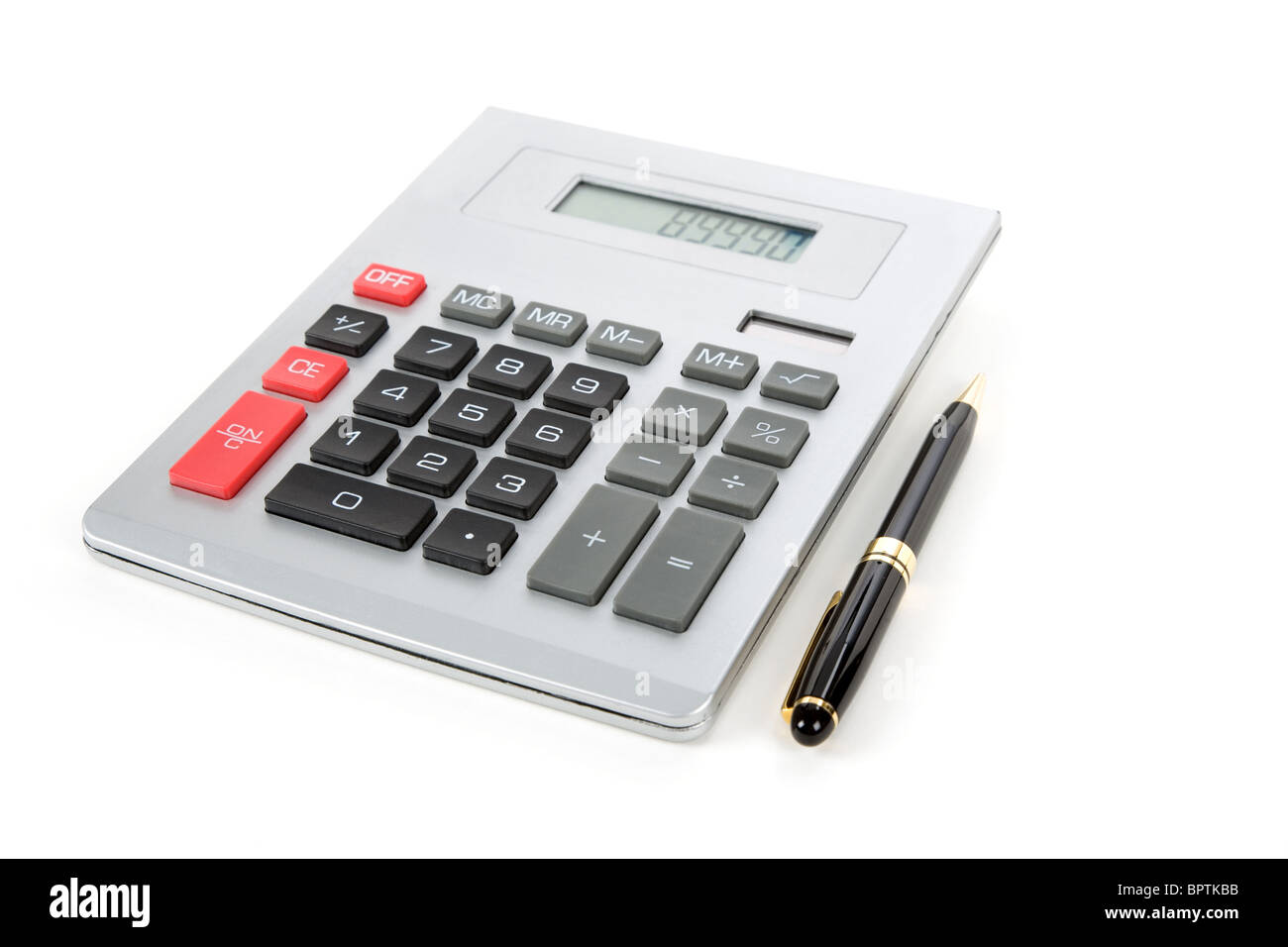 a calculator close up shot Stock Photo - Alamy