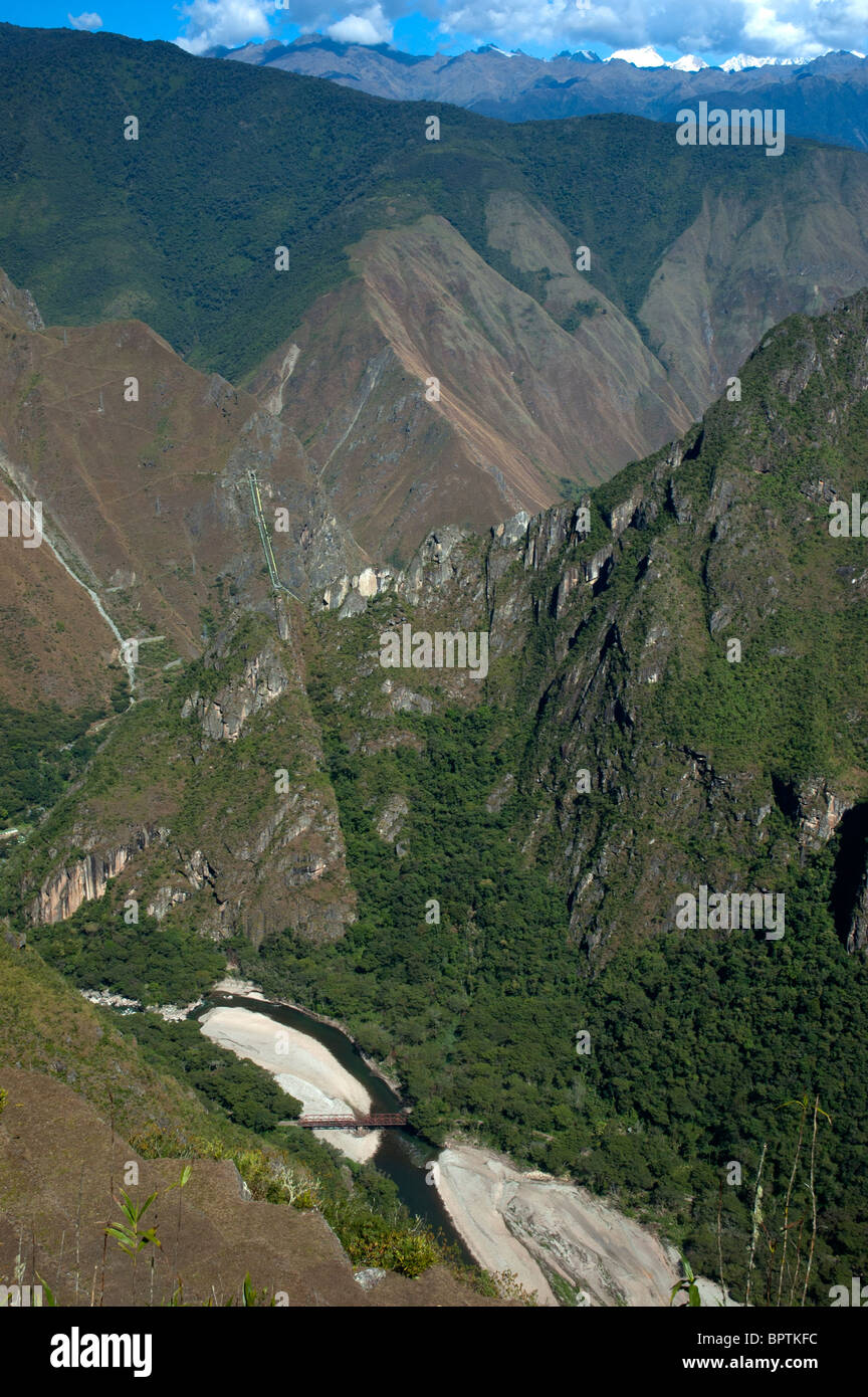 The view of the Rio Urubamba from Machu Picchu, Peru Stock Photo - Alamy