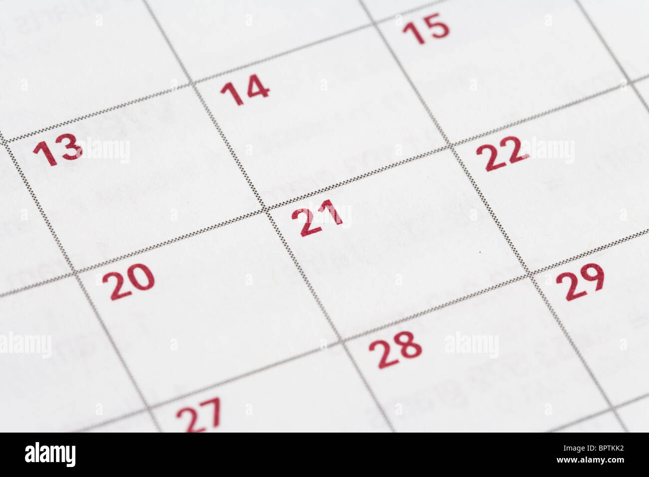 Calendar close up shot for background Stock Photo - Alamy