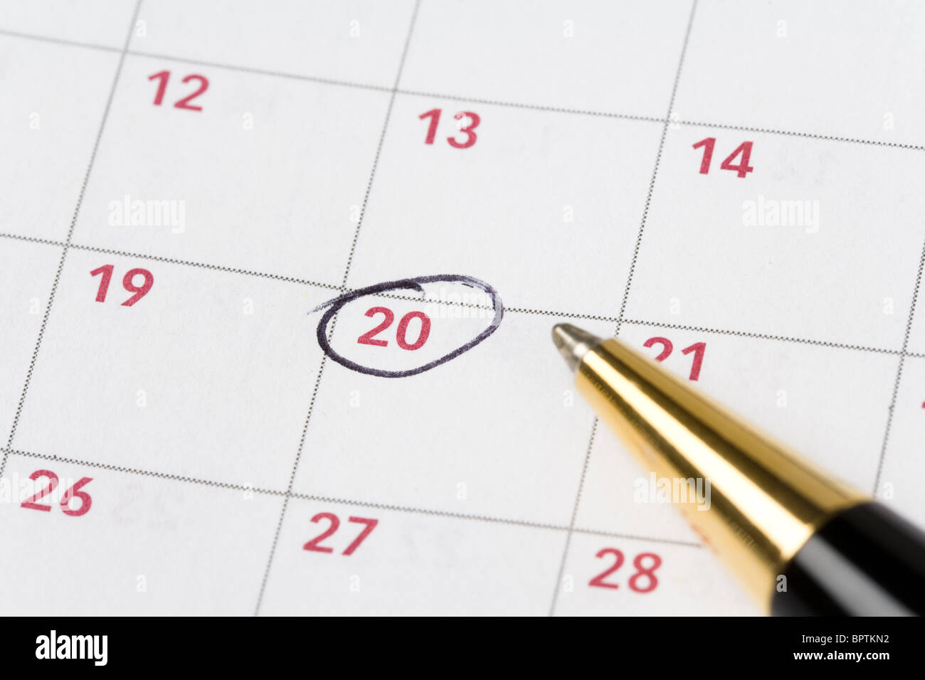 Calendar close up shot for background Stock Photo - Alamy
