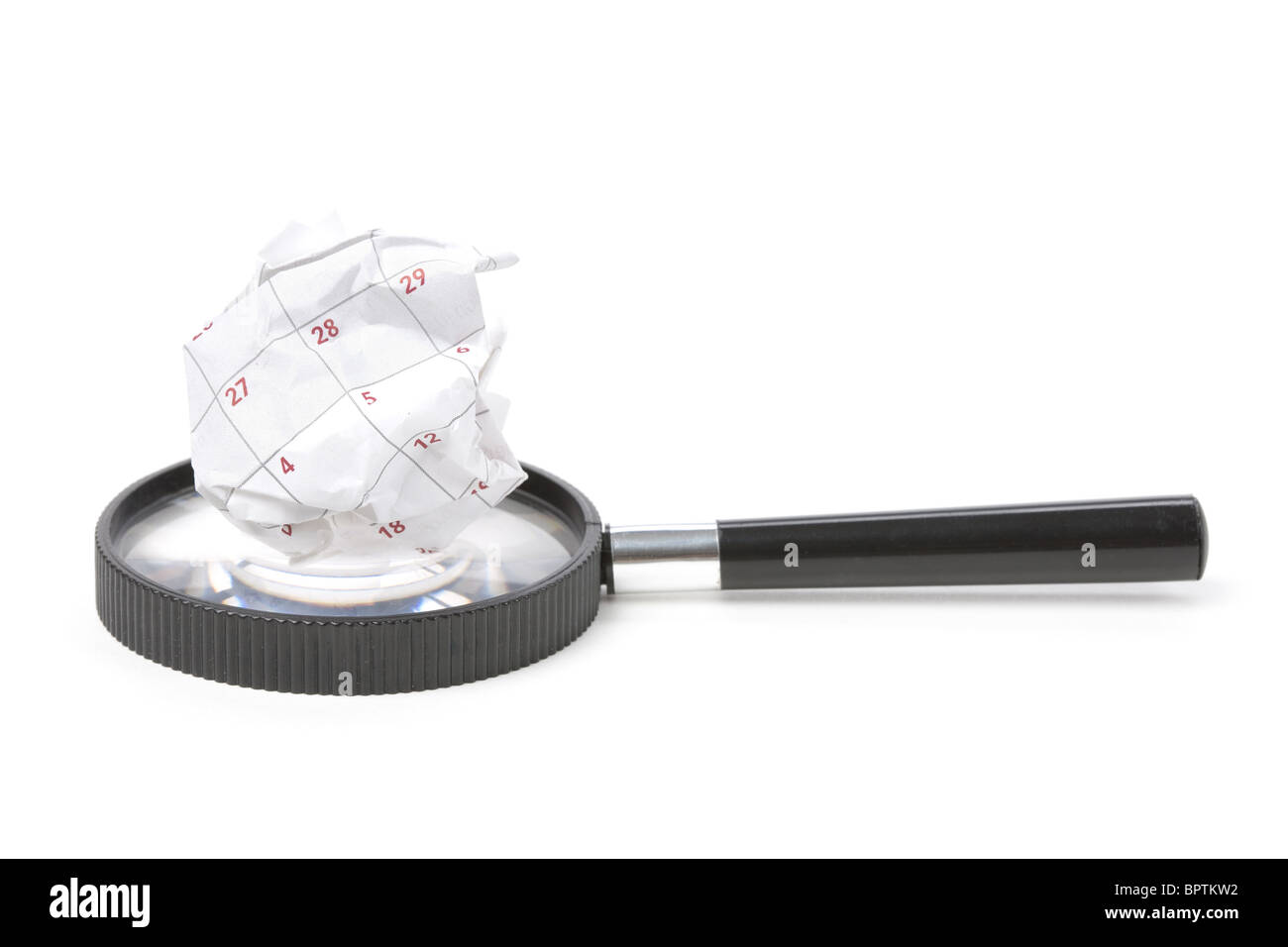 Calendar paper ball, concept of time planning, Wasting Time ...