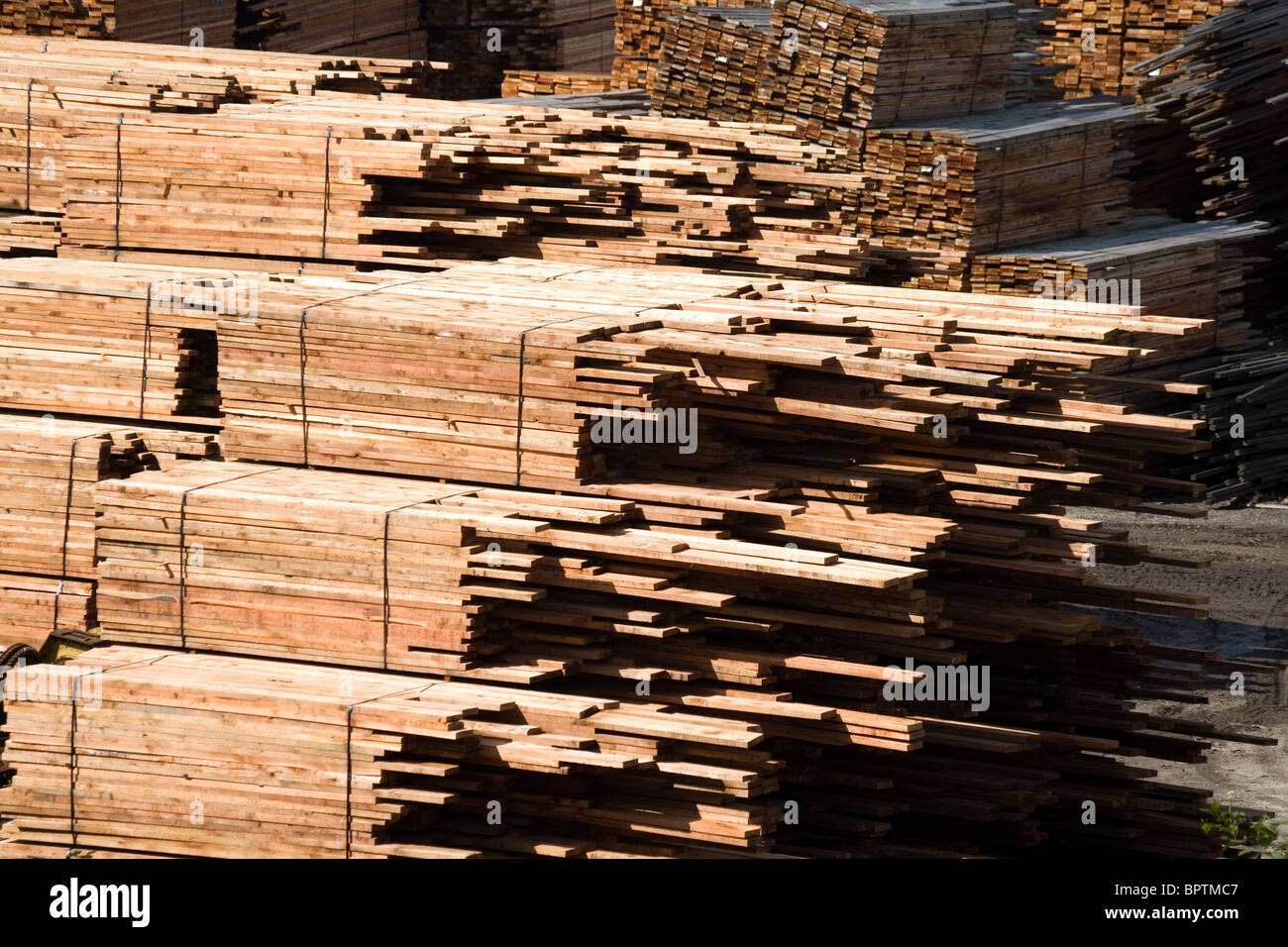 Timber Stack for background use Stock Photo - Alamy