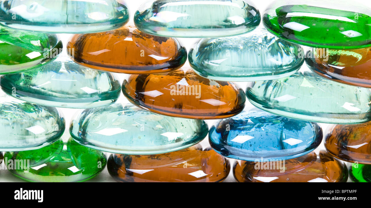 Flat Round Crystal Glass Beads Stock Photo - Alamy