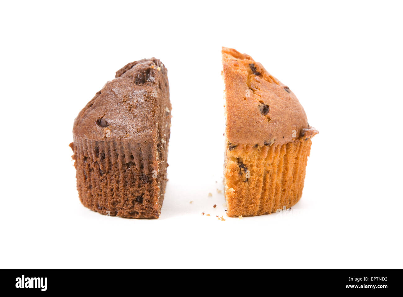 Muffin with white background, close up Stock Photo - Alamy