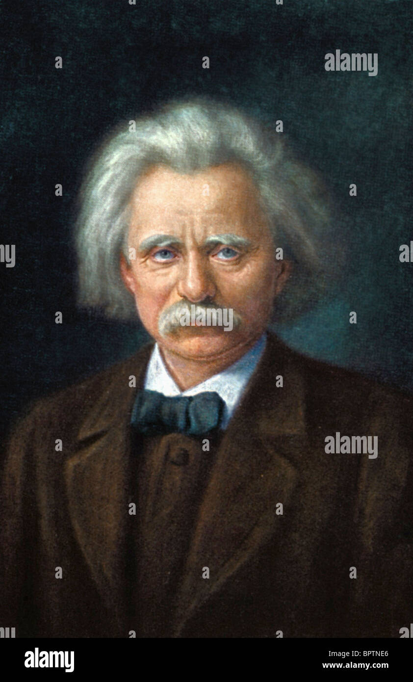 EDVARD GRIEG COMPOSER (1890 Stock Photo - Alamy